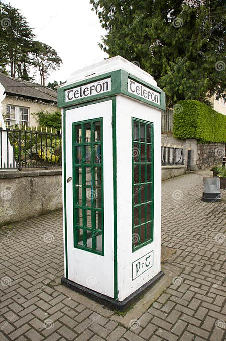 Irish phone box stock photo. Image of green, paving, communication ...
