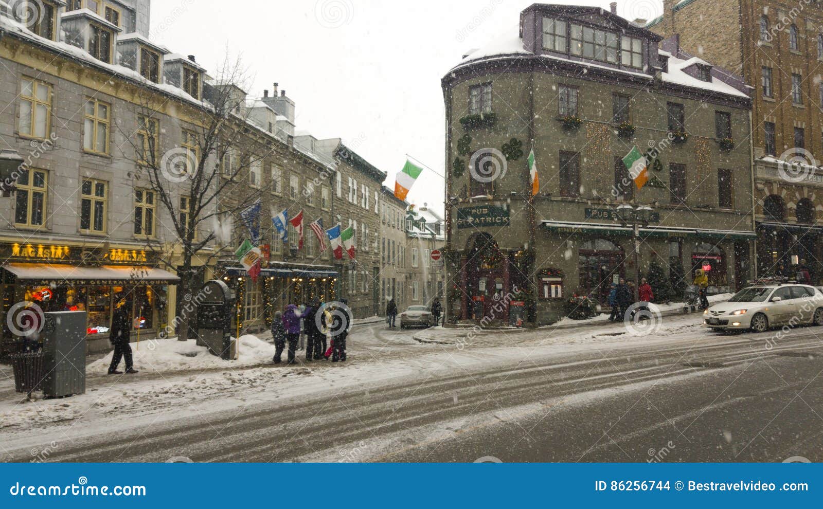 The Streets Of Quebec City The Historic French Colonial Fort Town On ...
