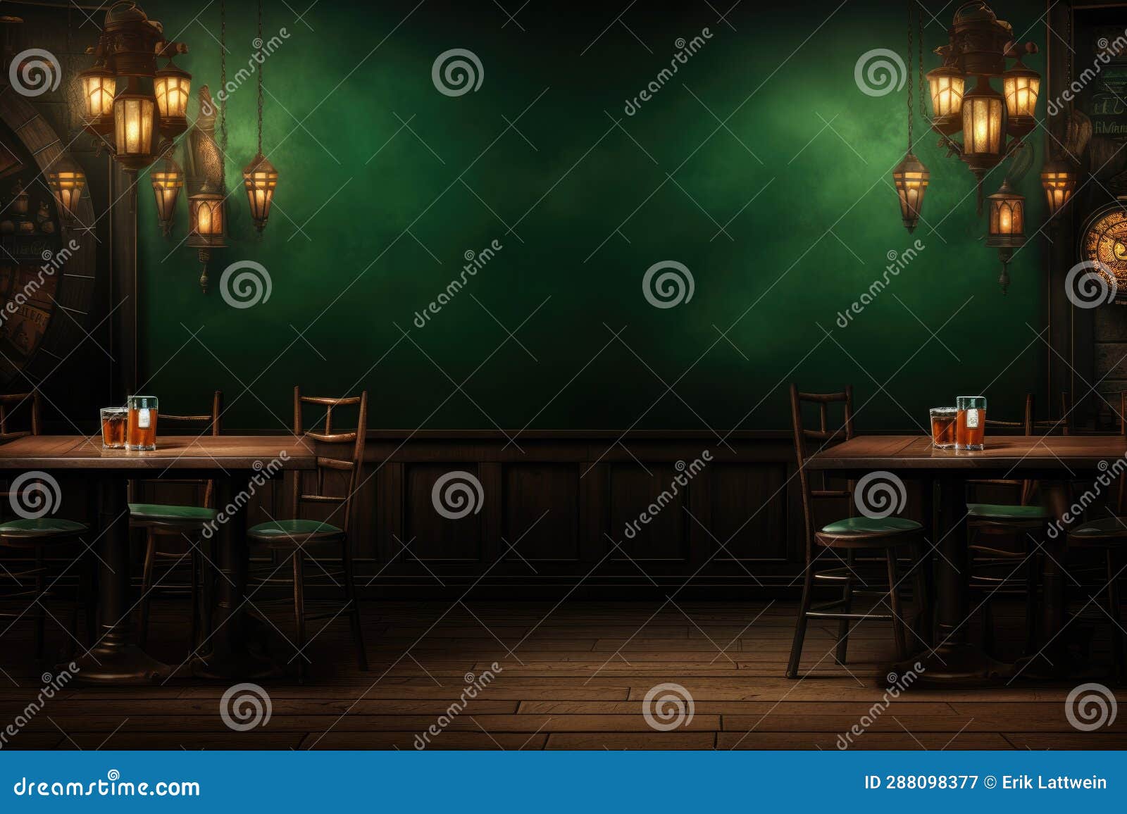 Irish Pub Themed Background Large Copy Space - Stock Picture Backdrop ...