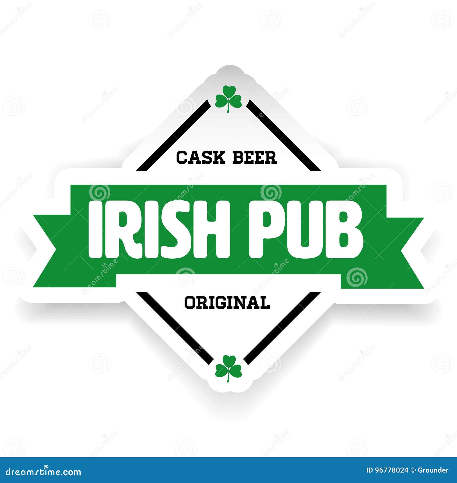 Irish pub vintage stamp stock vector. Illustration of celtic - 96778024