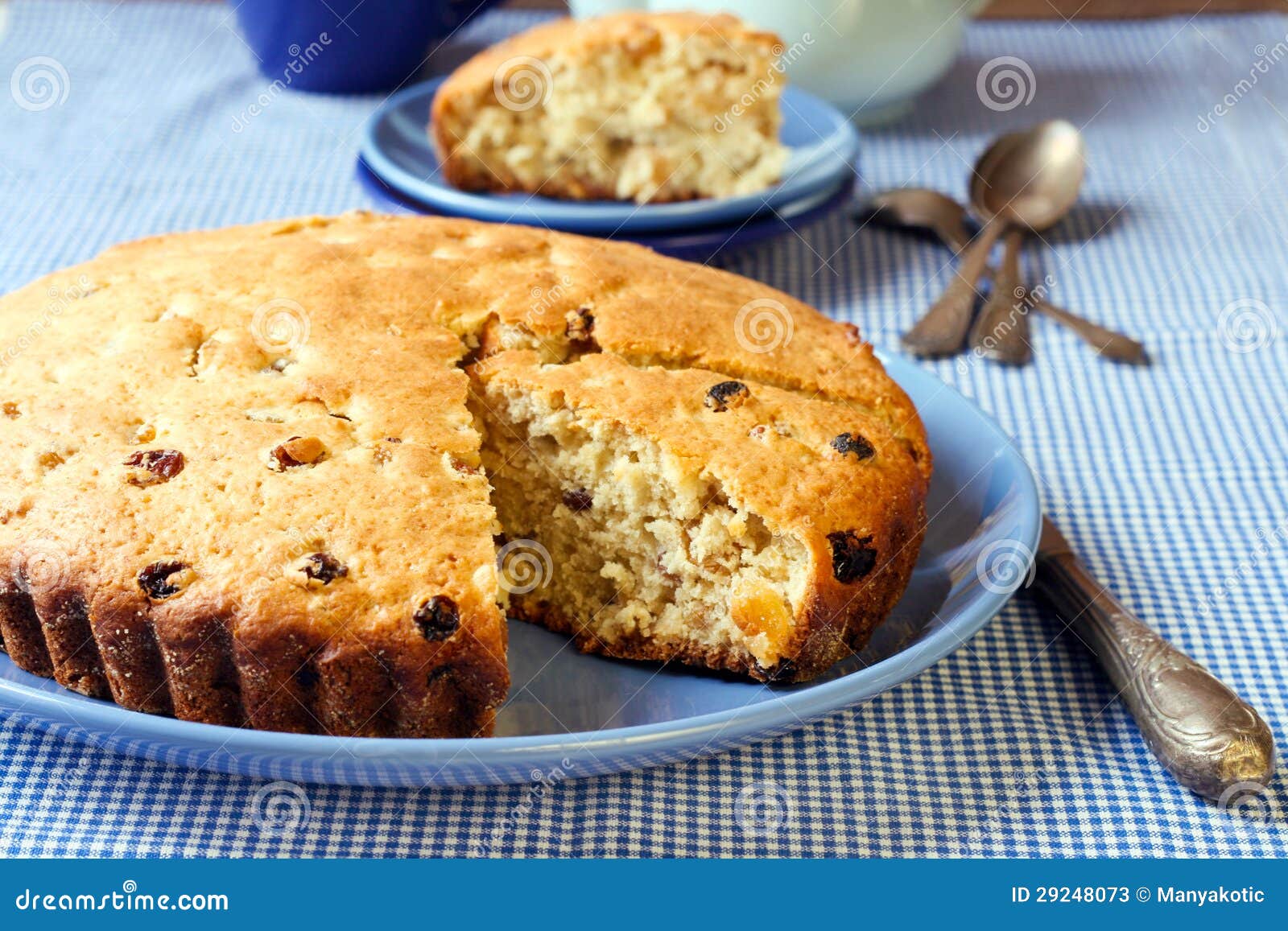 Irish raisin cake stock image. Image of round, slices - 29248073