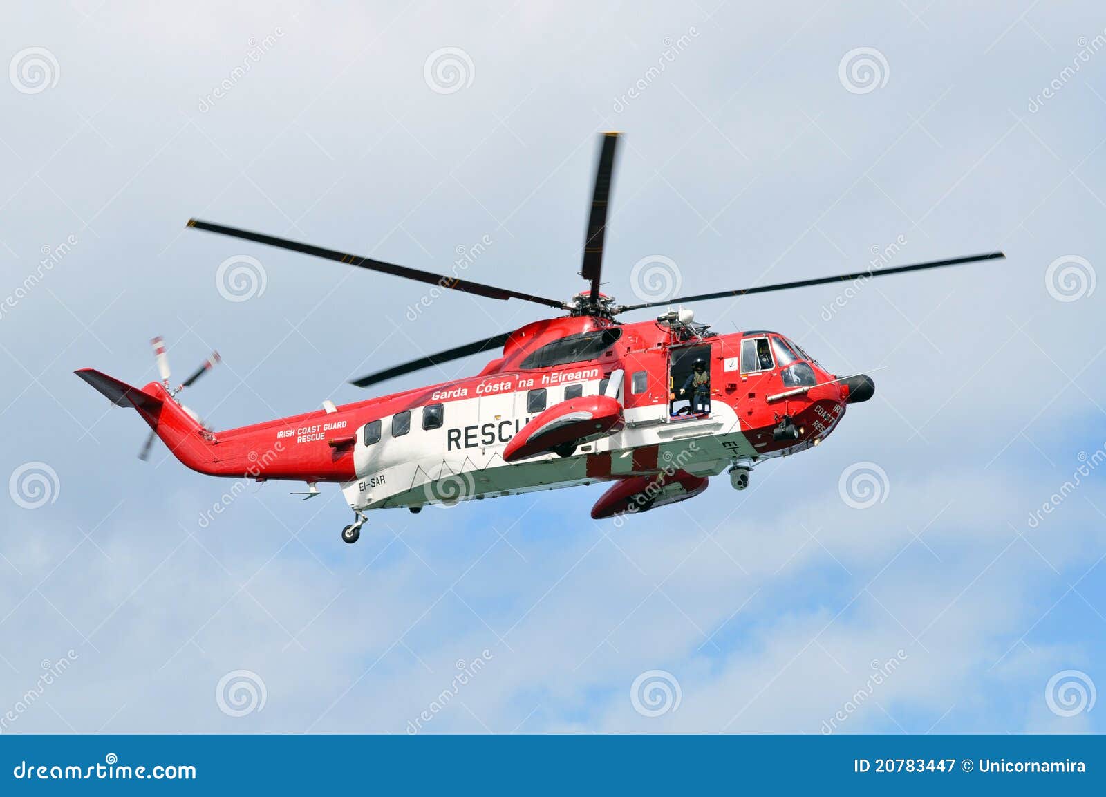 Irish rescue helicopters editorial photography. Image of corps - 20783447