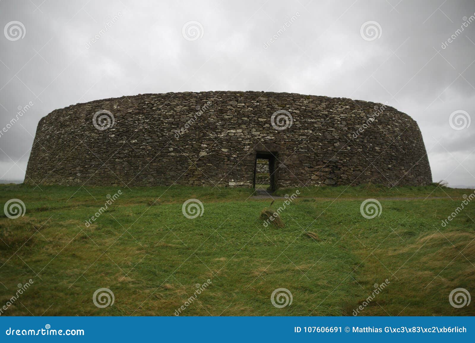 Irish Ring Fort in Donegal. Grianan of Aileach Stock Image - Image of ...
