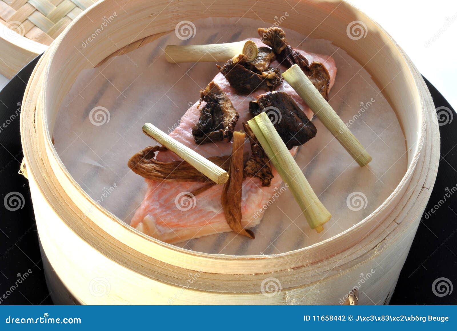 Irish Salmon Fillet in a Bamboo Steamer Stock Photo - Image of eating ...