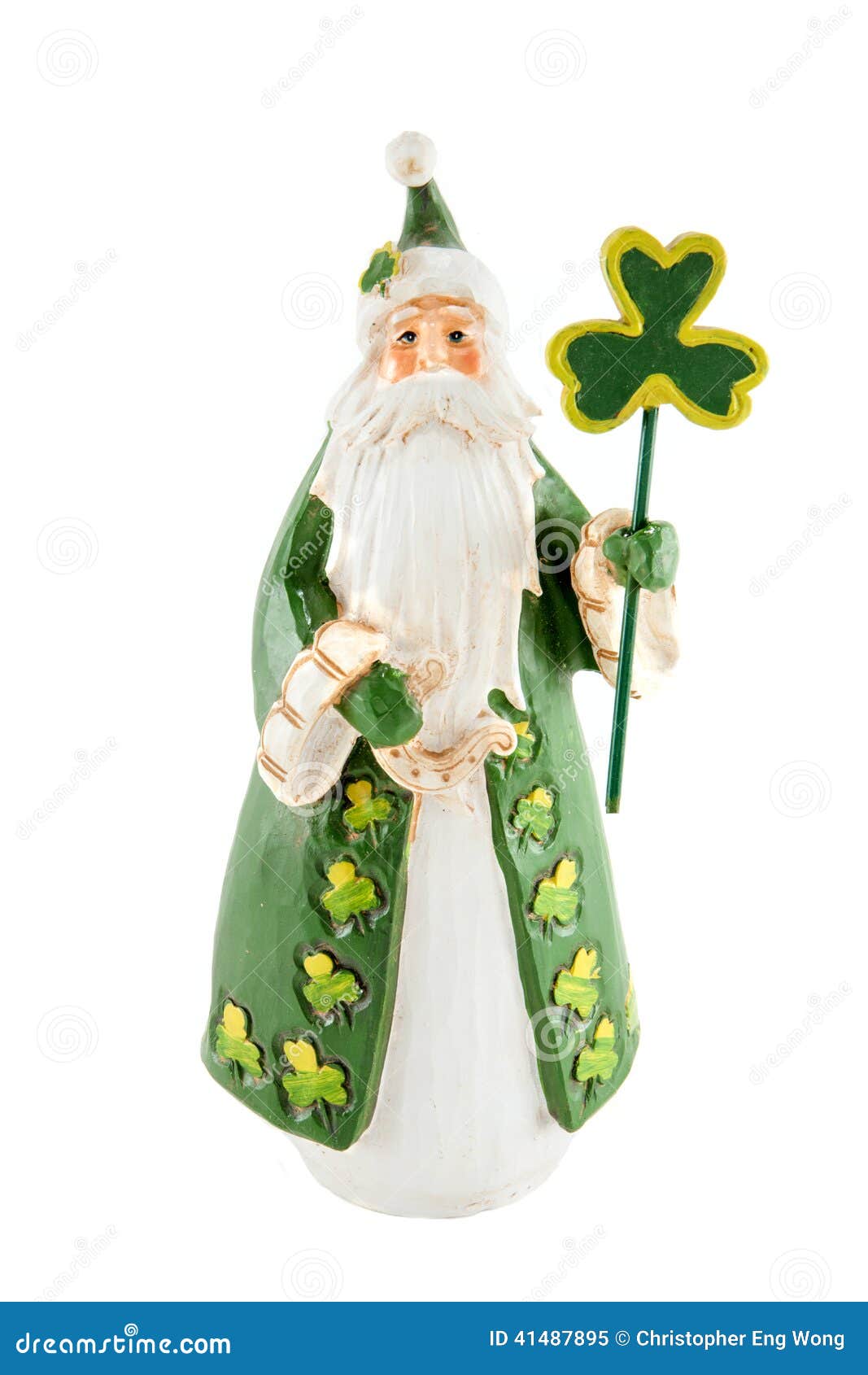 Irish Santa stock image. Image of object, christmas, statuette - 41487895