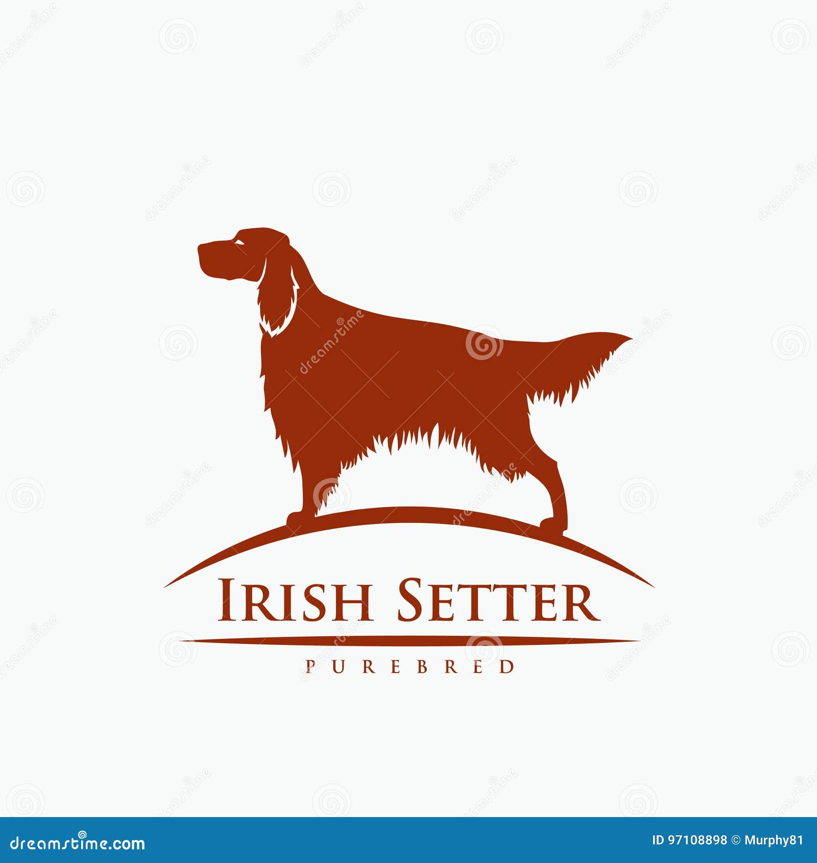 Irish Setter Dog - Vector Illustration Stock Vector - Illustration of ...