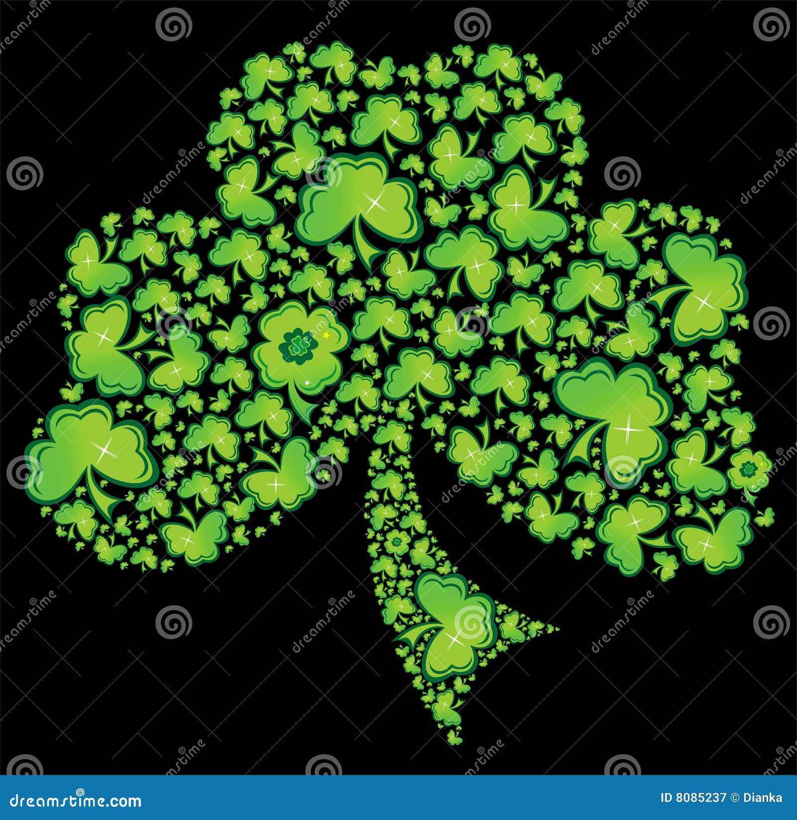 Irish Clover Background Celtic