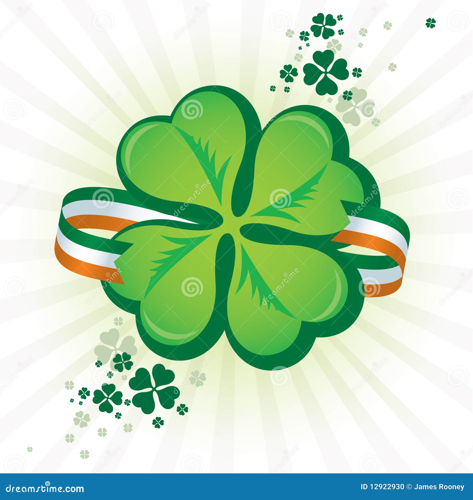 Irish Shamrock Icon stock vector. Illustration of design - 12922930