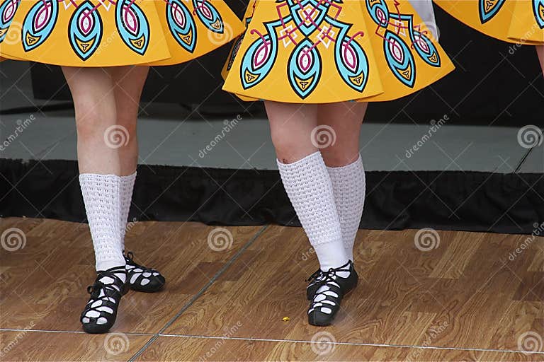 Irish Step Dancing Pose stock image. Image of landscape - 12418409