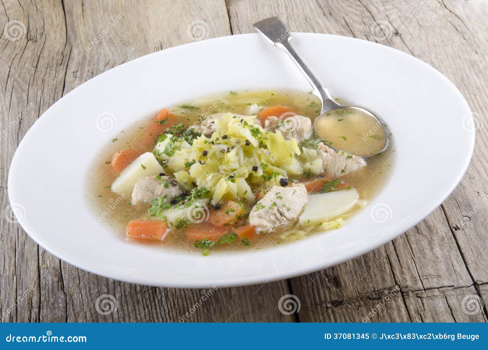Irish Stew with Chicken and Vegetable Stock Image - Image of carrot ...