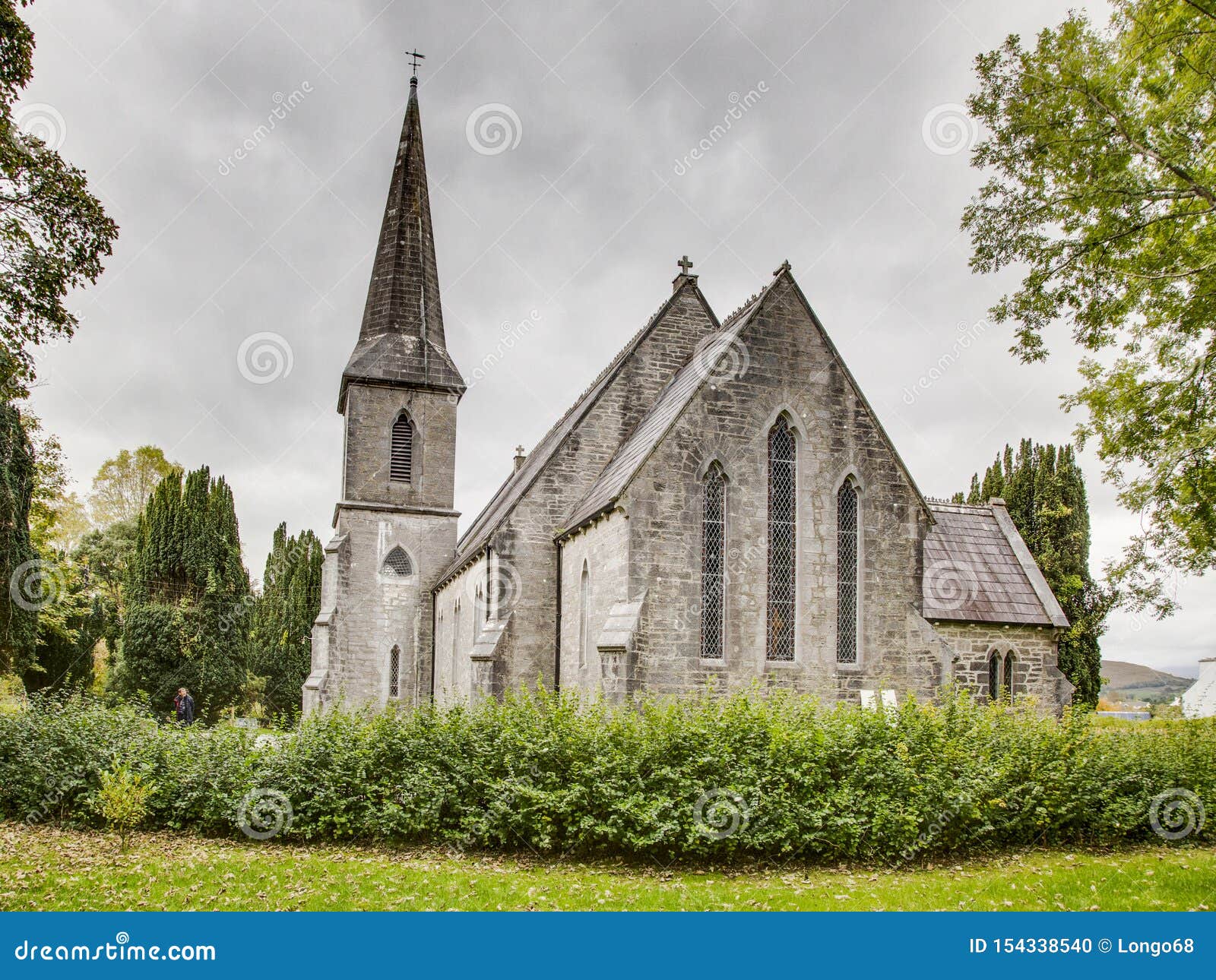 Irish Style Church in Kenmare Stock Photo - Image of history, island ...