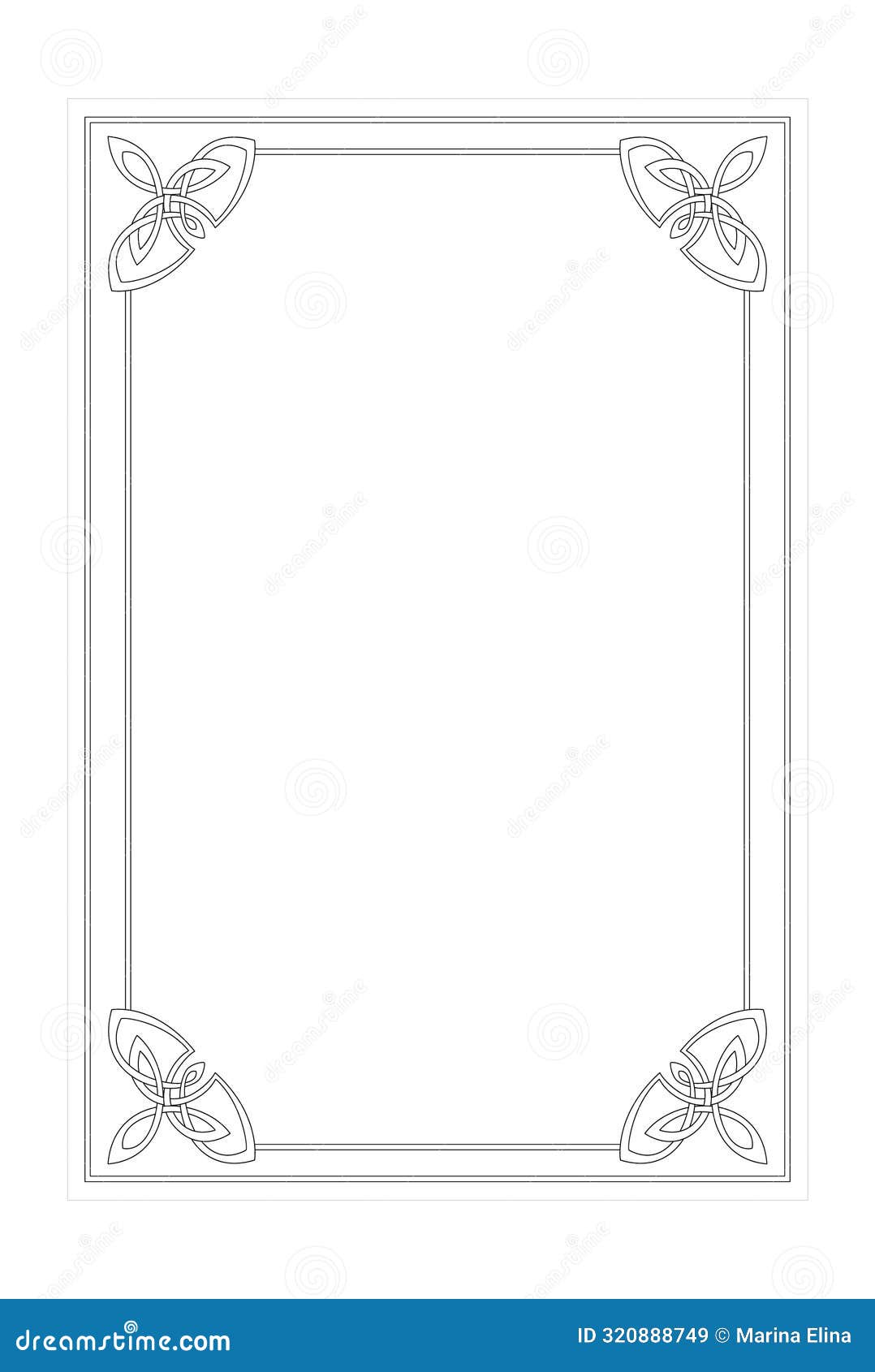 Irish Style Decorative Frame Stock Vector - Illustration of irish ...