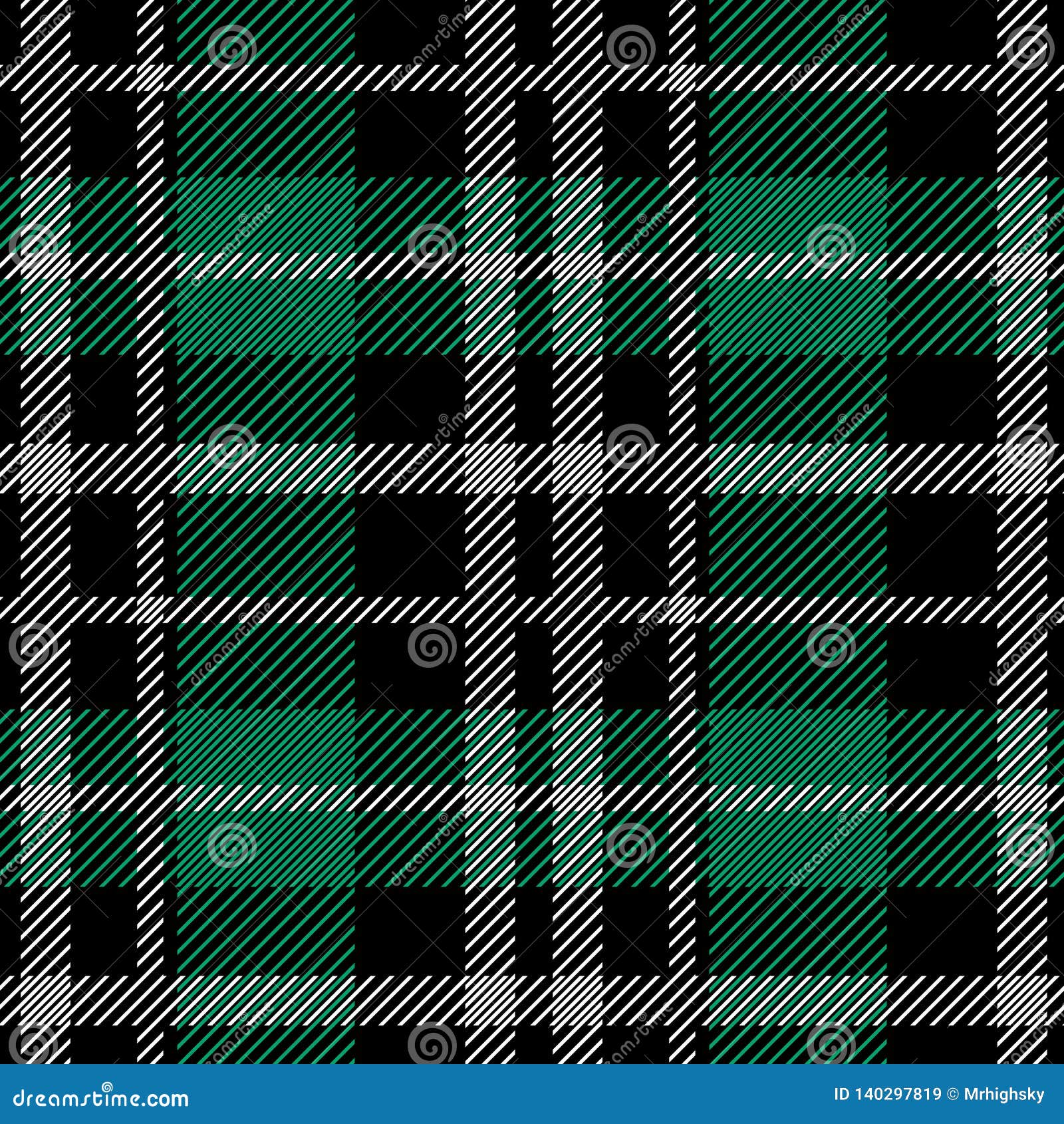 Irish Tartan Seamless Pattern Stock Vector - Illustration of square ...