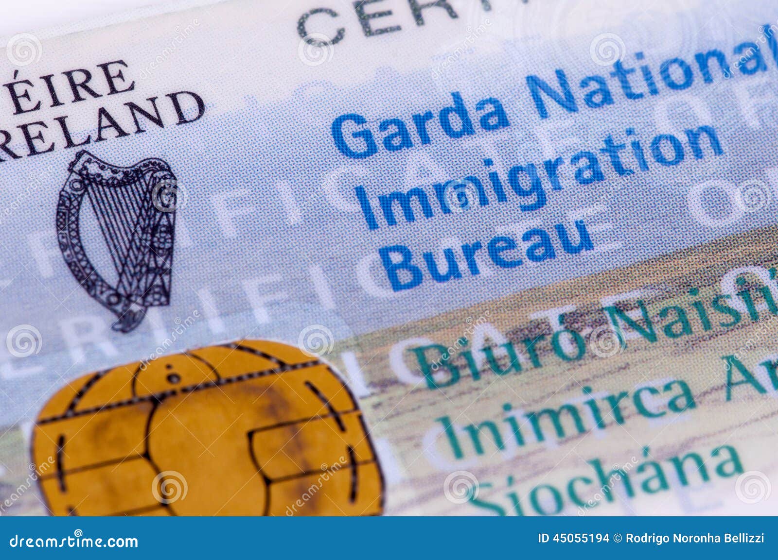 Irish Visa / GNIB stock photo. Image of immigration, dublin - 45055194
