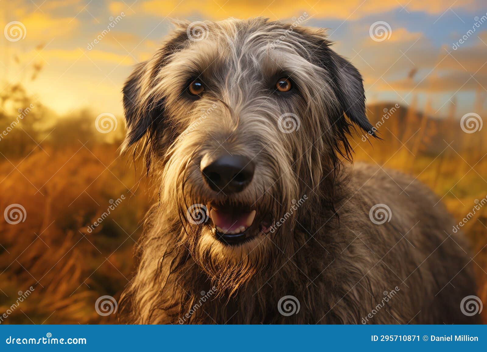 Irish Wolfhound Dog Background Digital Paper Stock Illustration ...