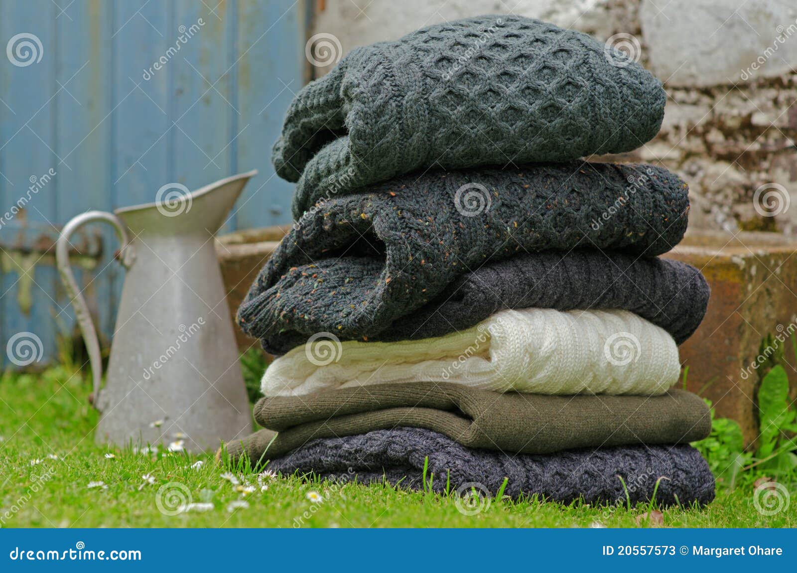 Irish Wool Aran Knit Men S Sweaters Stock Image - Image of countryside ...