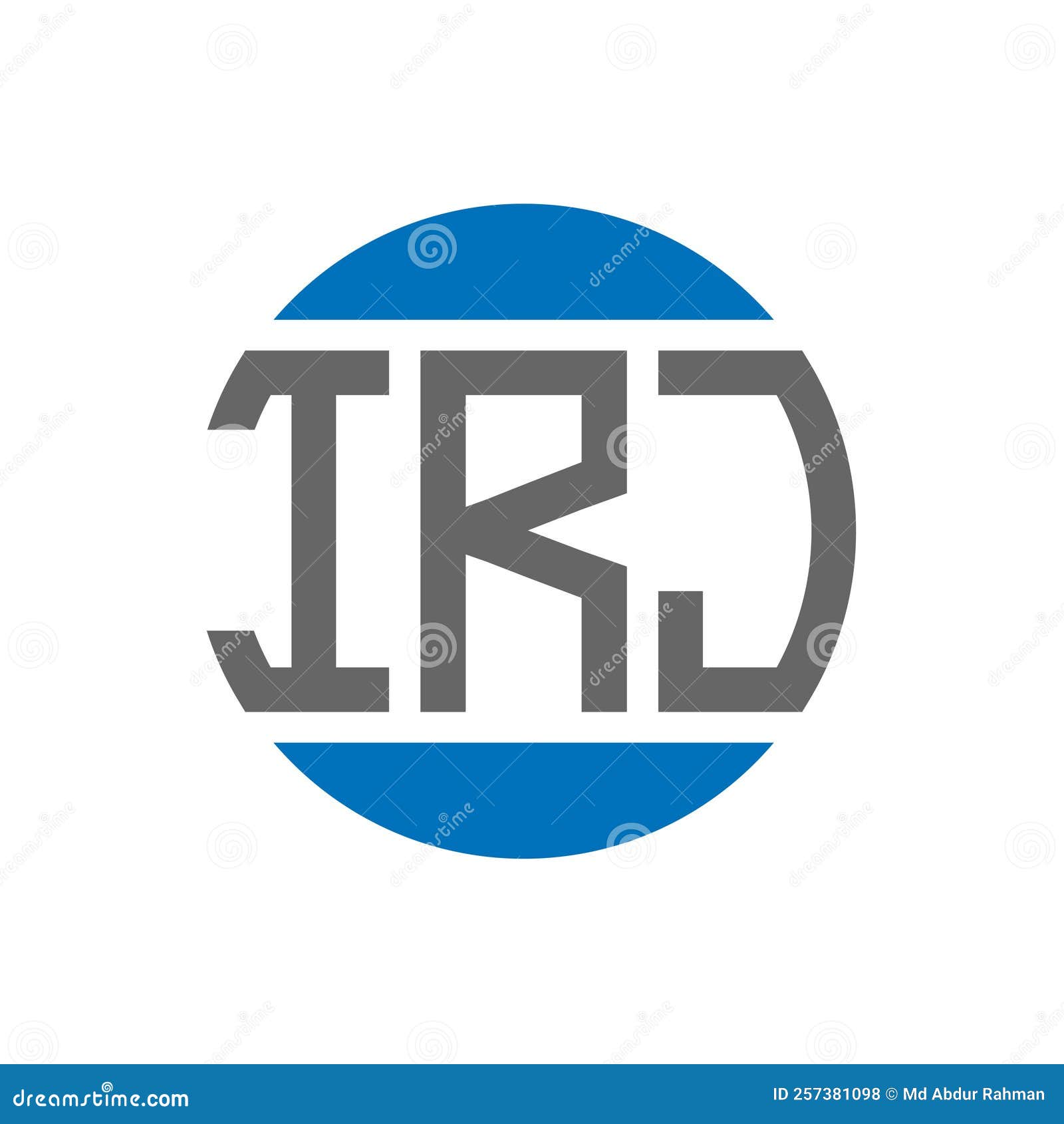 IRJ Letter Logo Design on White Background. IRJ Creative Initials ...