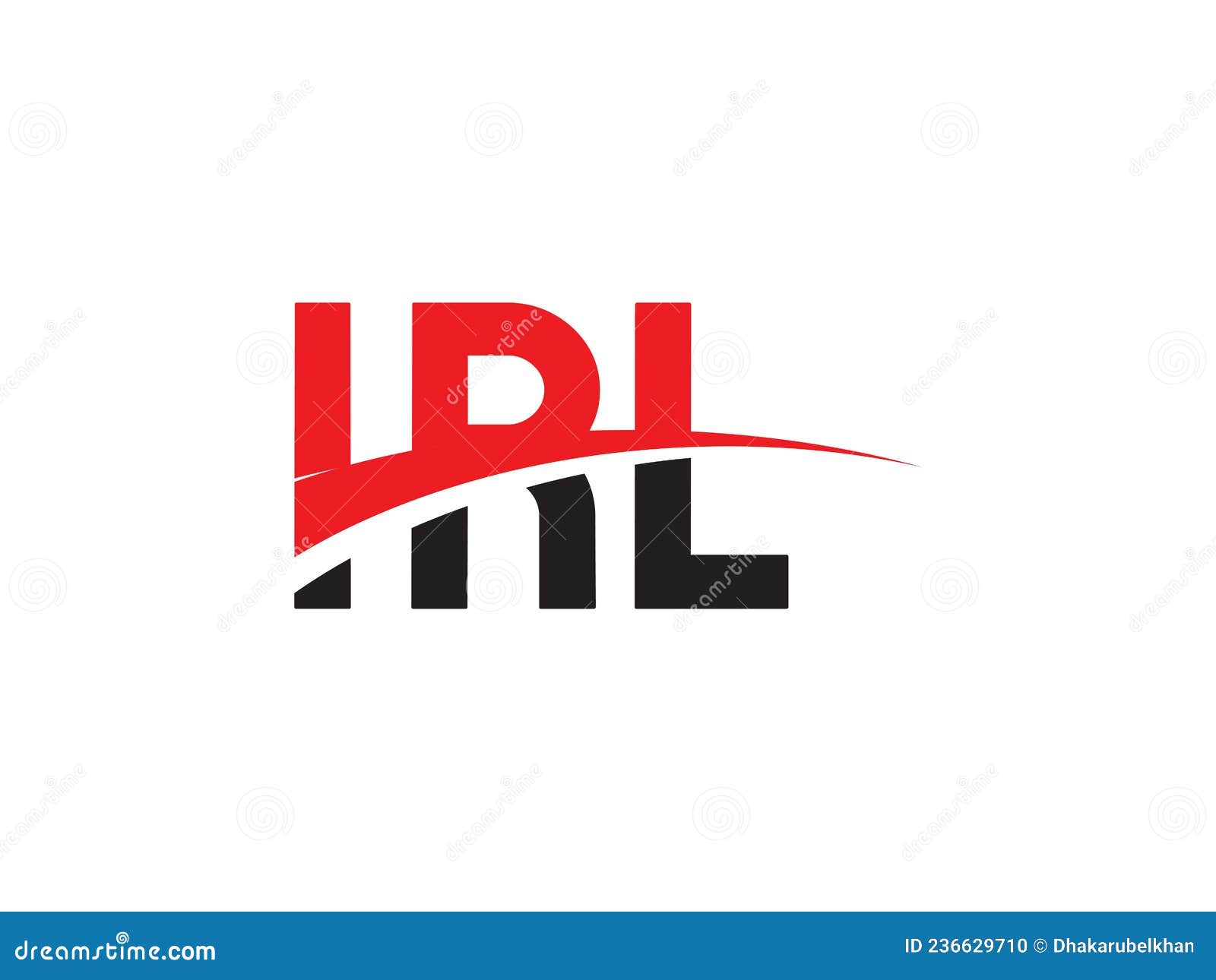 IRL Letter Initial Logo Design Vector Illustration Stock Vector ...