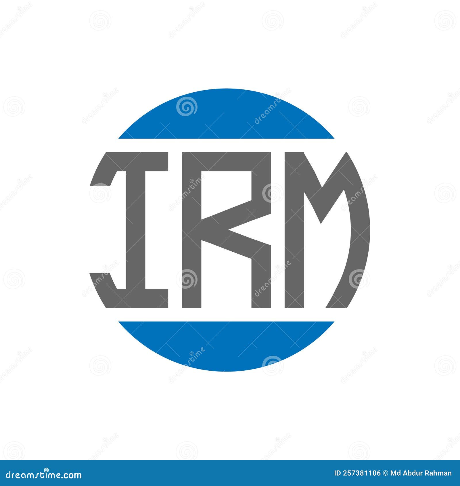 IRM Letter Logo Design On White Background. IRM Creative Initials ...