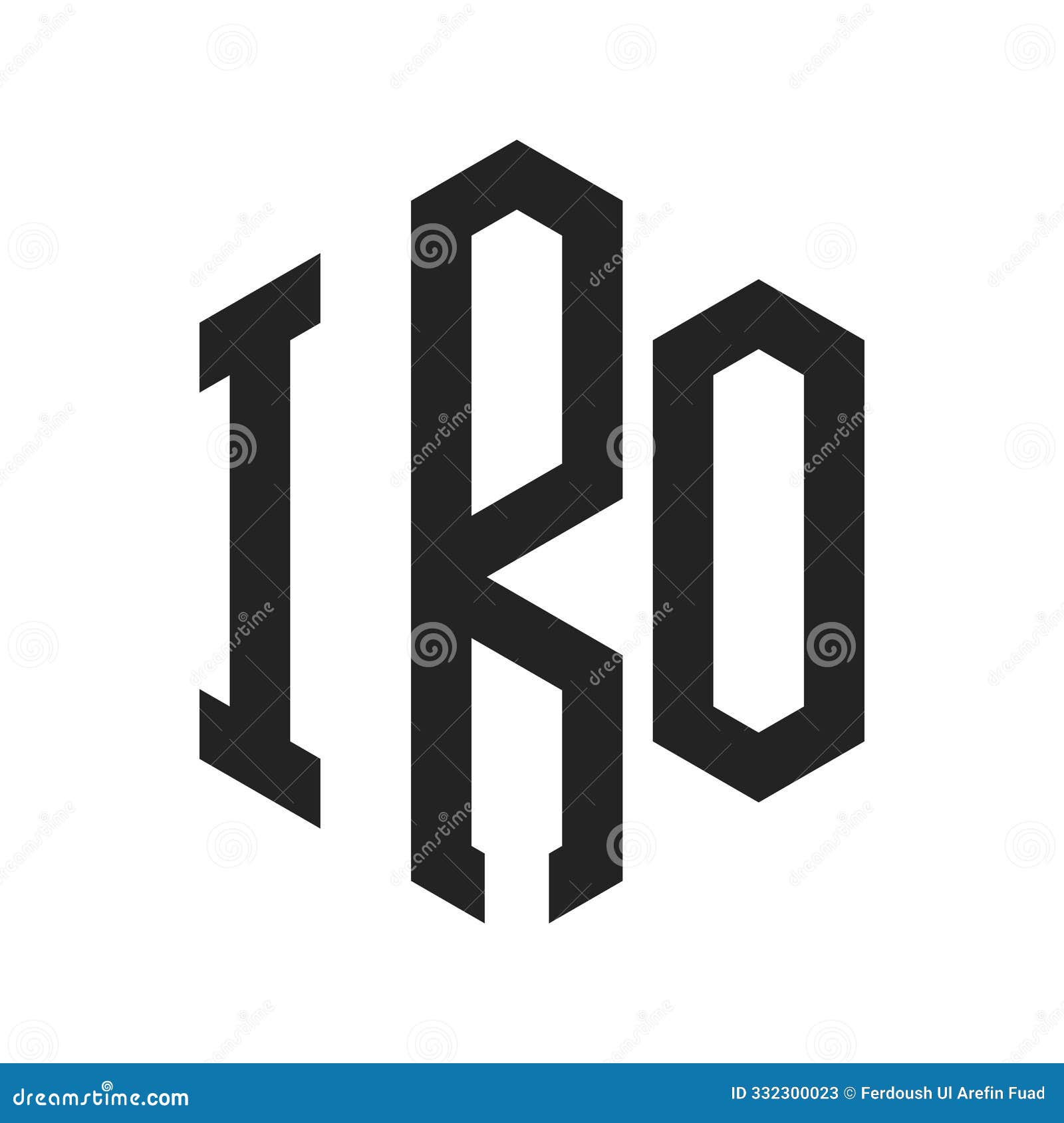 IRO Logo Design. Initial Letter IRO Monogram Logo Using Hexagon Shape ...