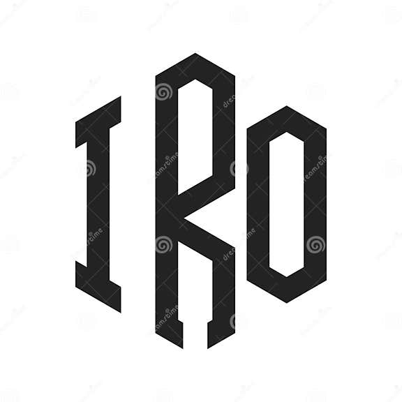 IRO Logo Design. Initial Letter IRO Monogram Logo Using Hexagon Shape ...