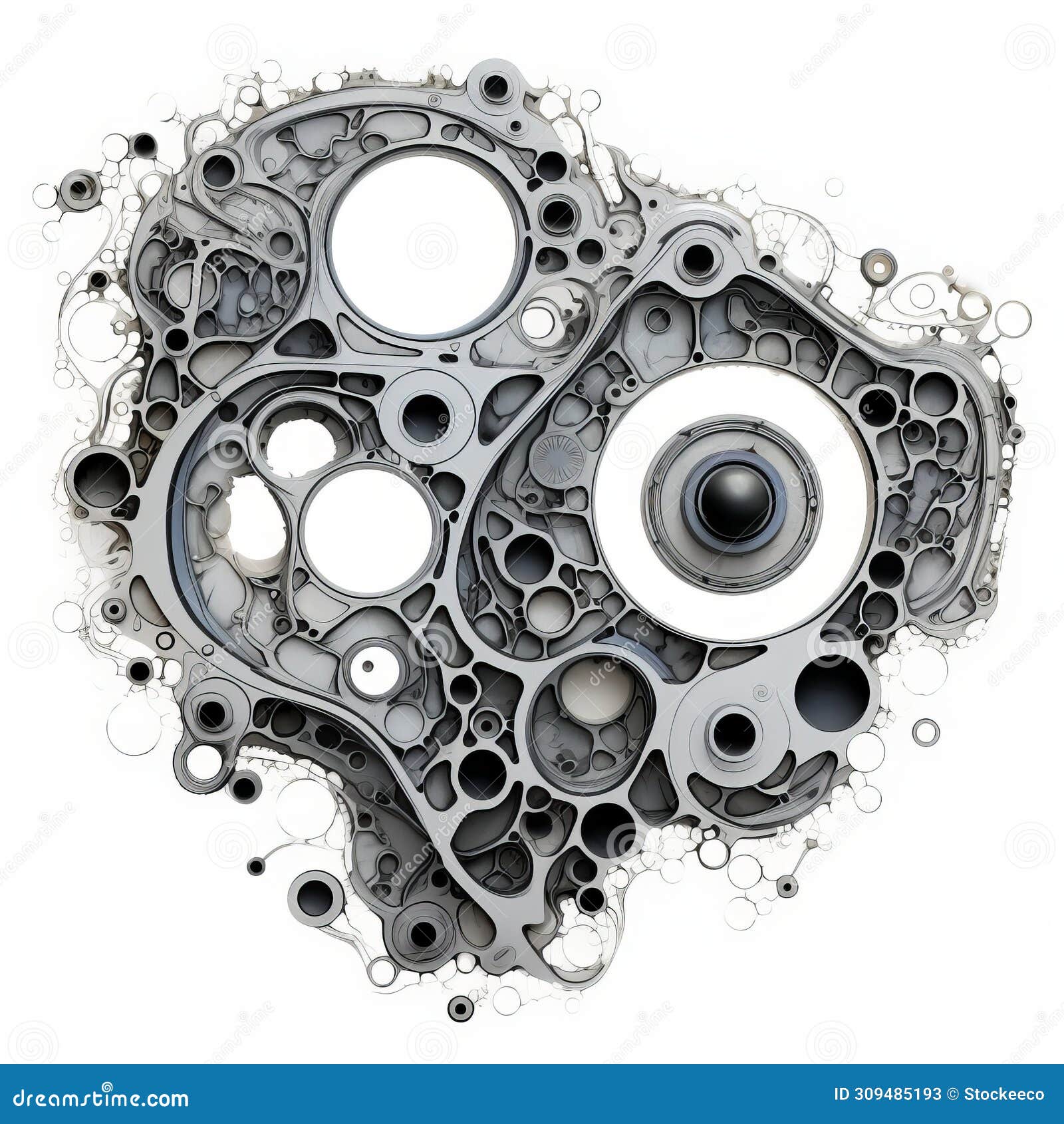 Iron Algorithmic Art On White Background Royalty-Free Stock Image ... Iron Algorithmic Art On White Background Royalty-Free Stock Image ...