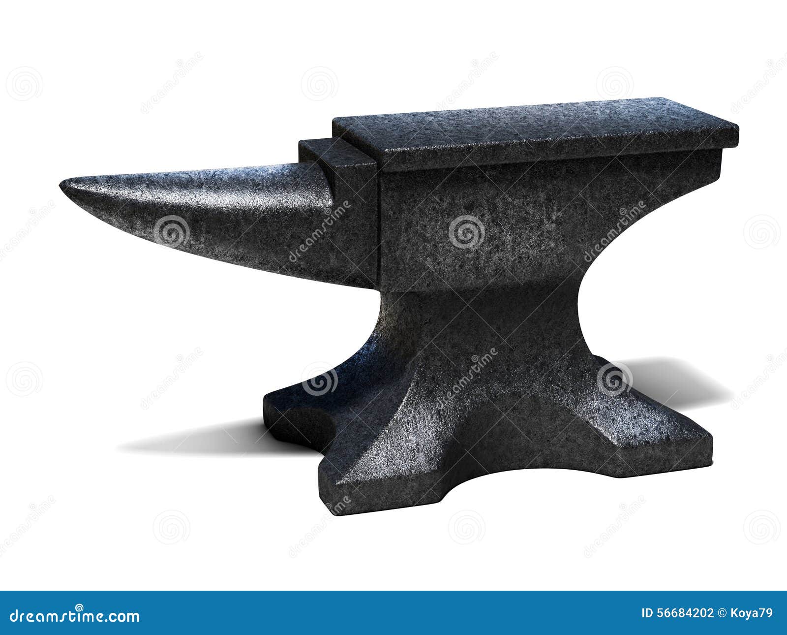 Iron Anvil Flies On A Blue Background Royalty-Free Illustration ...