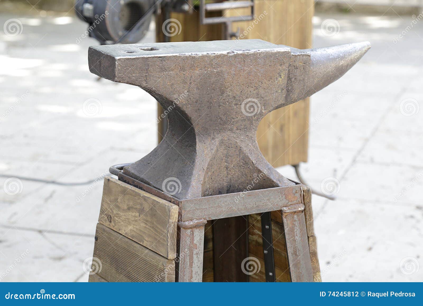 Iron anvil stock photo. Image of blacksmith, heavy, anvil - 74245812