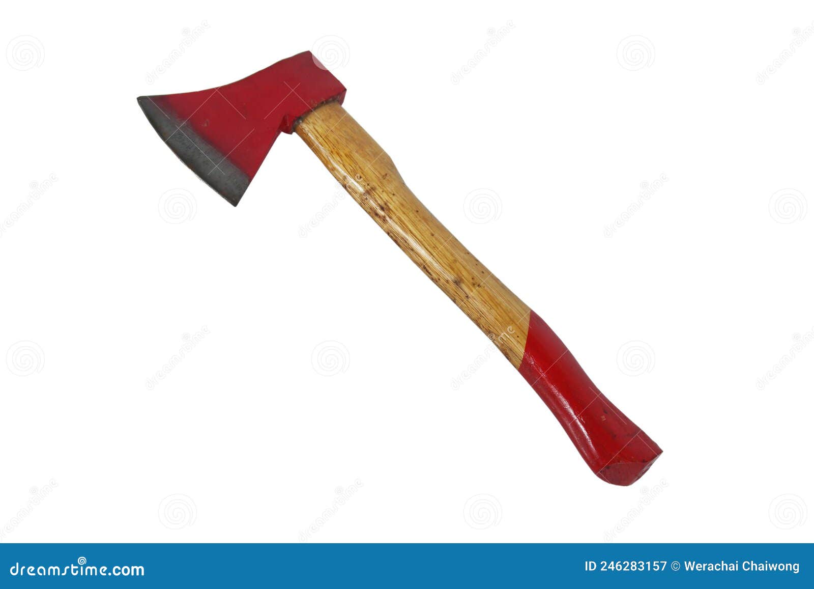 The Iron Ax is Placed on a White Background Stock Image - Image of iron ...