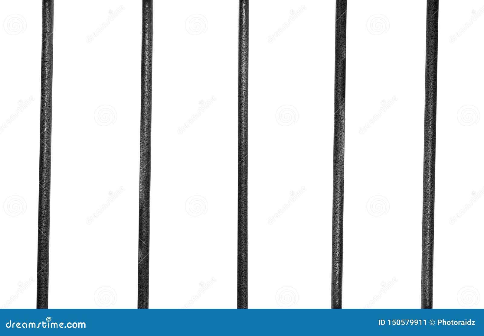 Iron Baluster or Steel Cage Isolate on Background Stock Image - Image ...