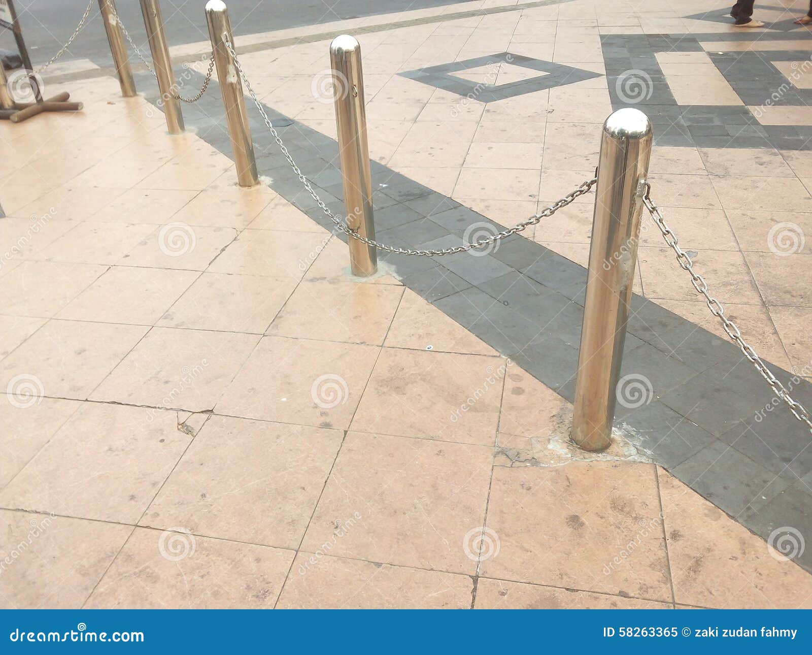 Iron barrier stock image. Image of attention, sign, safety - 58263365