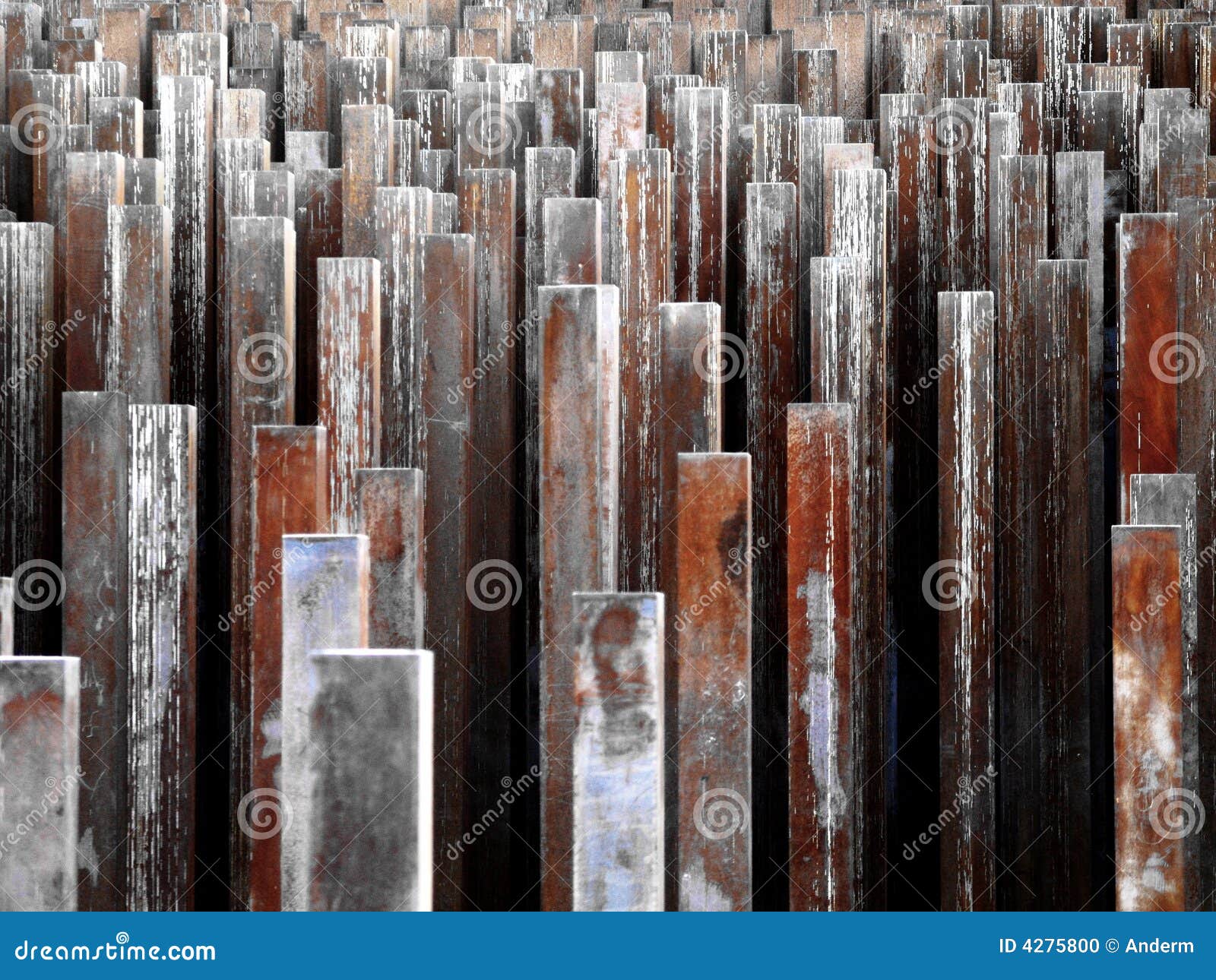 Iron Bars stock photo. Image of metallic, stick, steel - 4275800