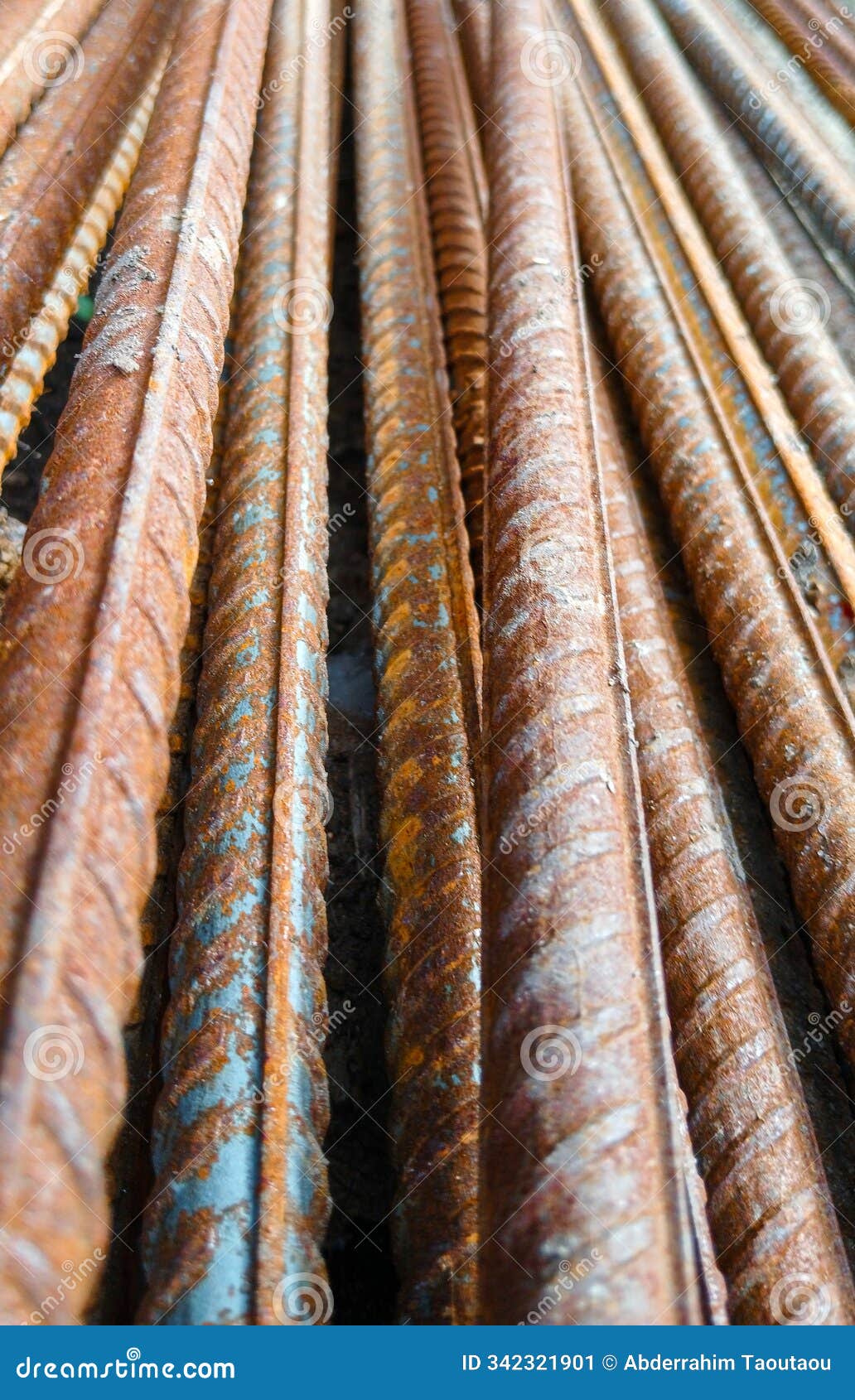 Rust Spots Of Various Shapes And Sizes On The Old Metal Surface ...