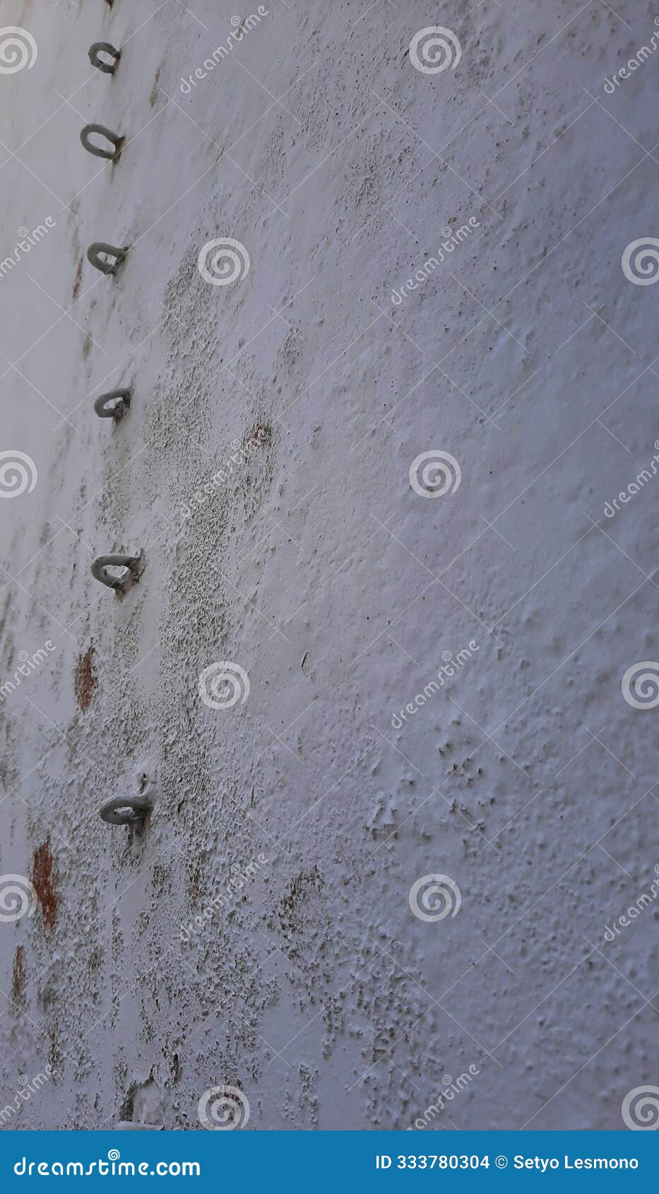 Iron Bars are Embedded in the Wall. Stock Photo - Image of ties, wood ...