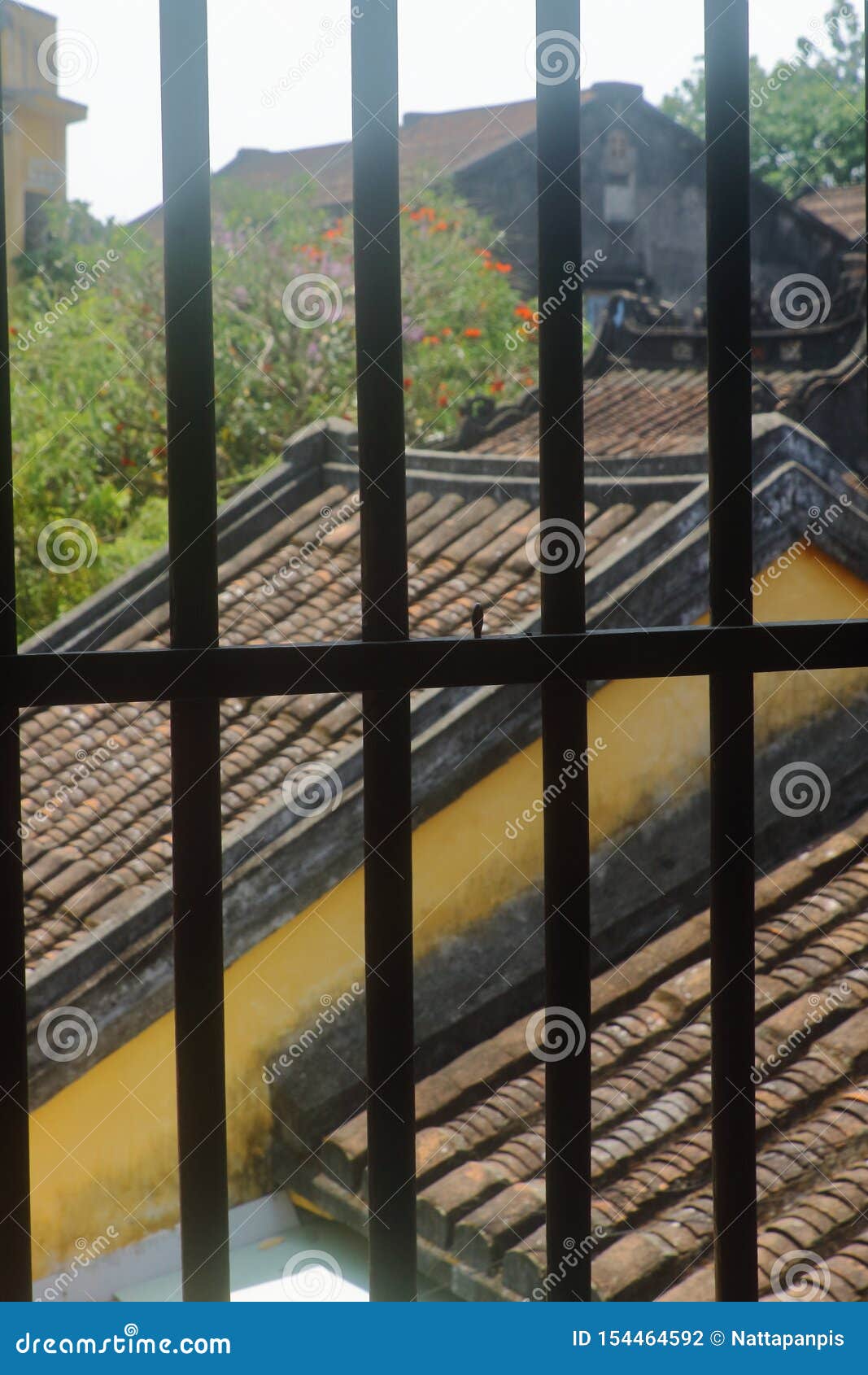 Iron Bars Grating on Window Stock Photo - Image of architecture ...