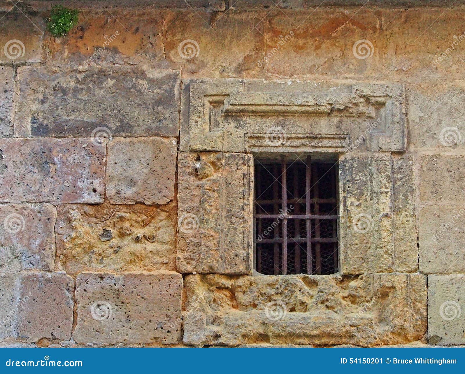 Iron Bars in Old Window stock image. Image of decayed - 54150201