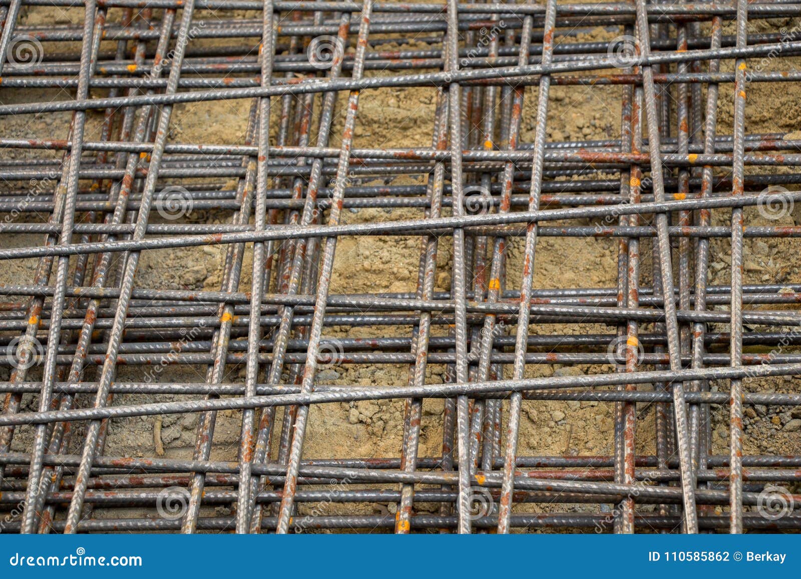 Iron Reinforcement Bars for Construction Stock Photo - Image of ...