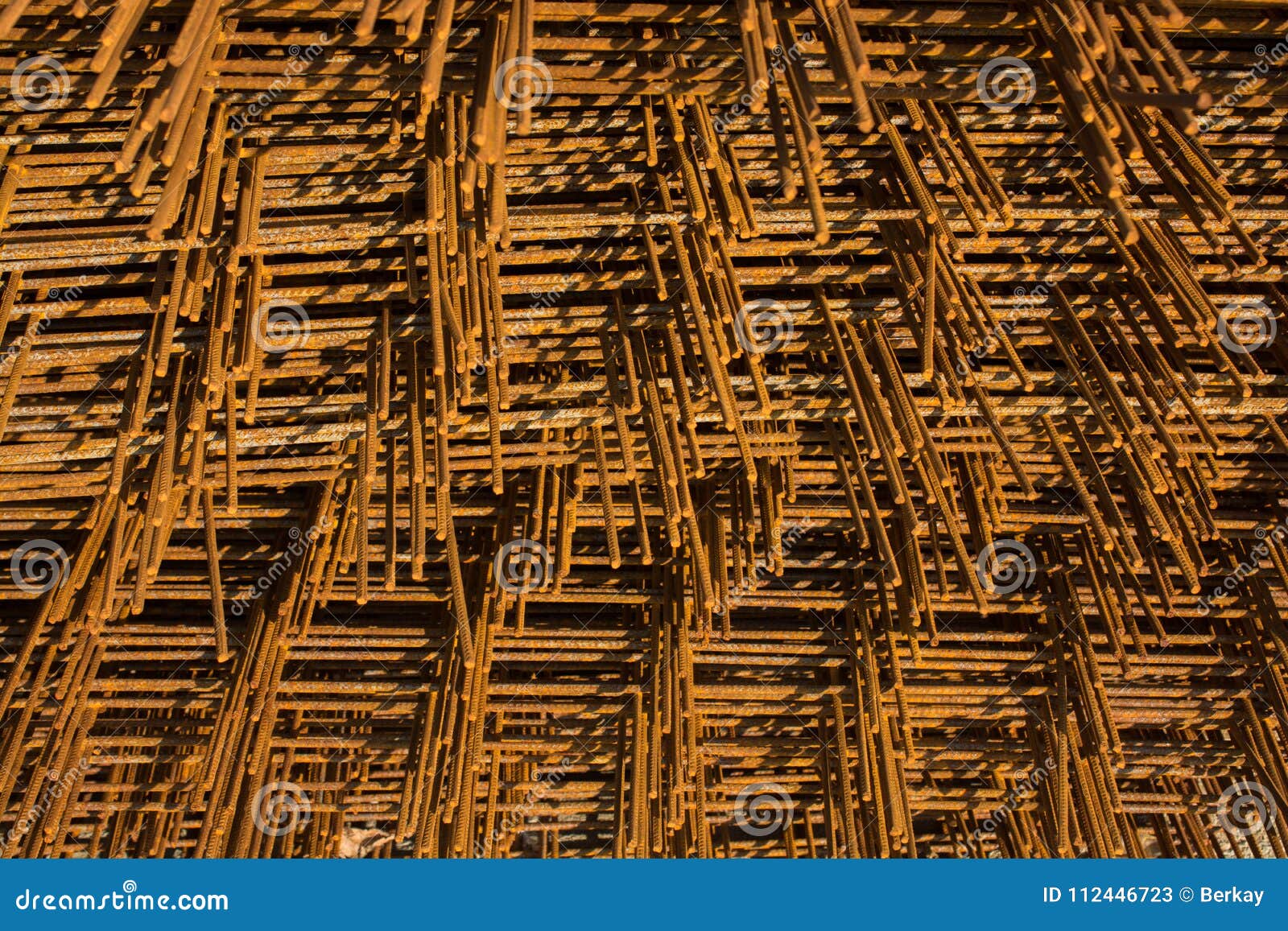 Iron Reinforcement Bars for Construction Stock Image - Image of ...