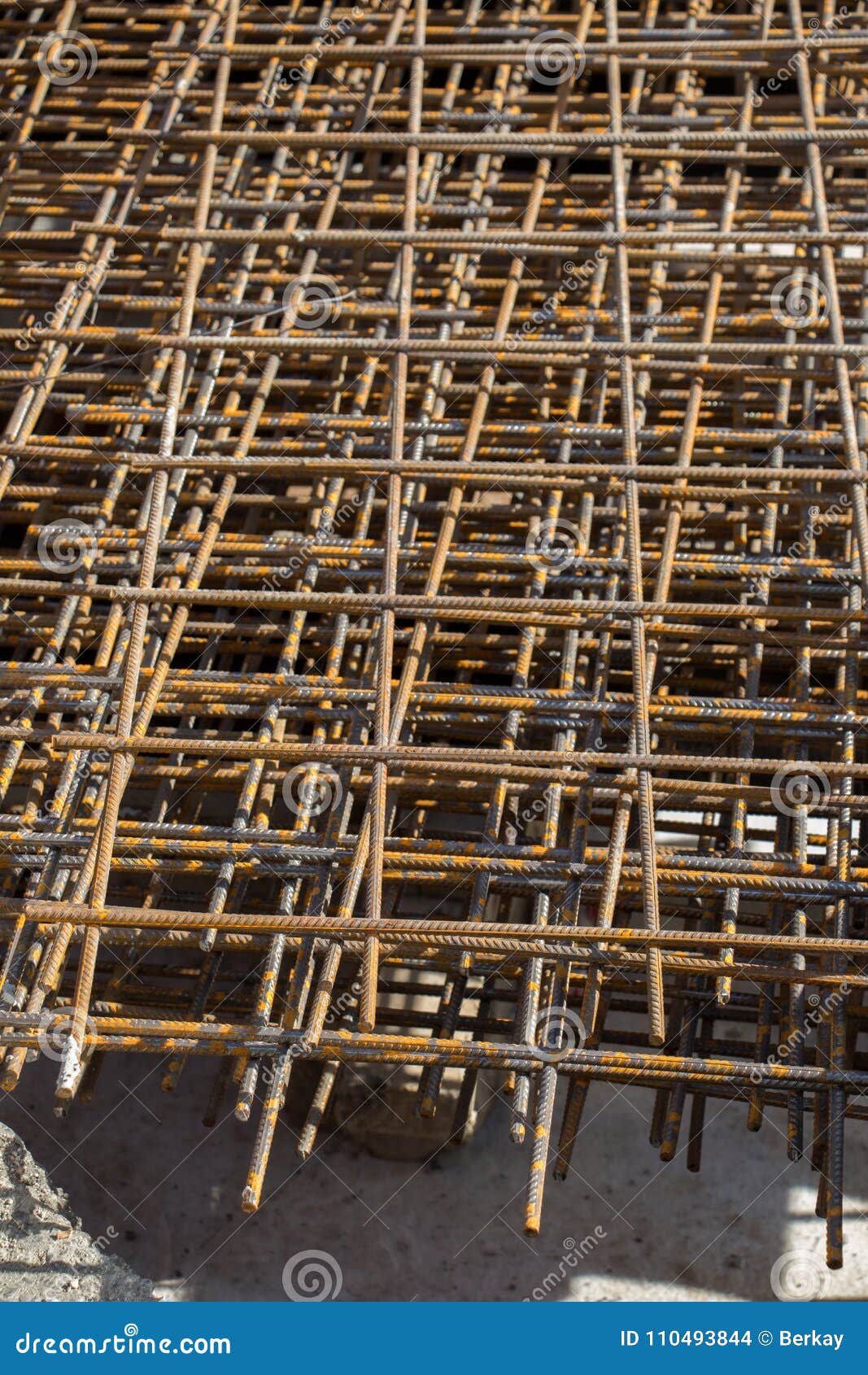 Iron Reinforcement Bars for Construction Stock Photo - Image of ...