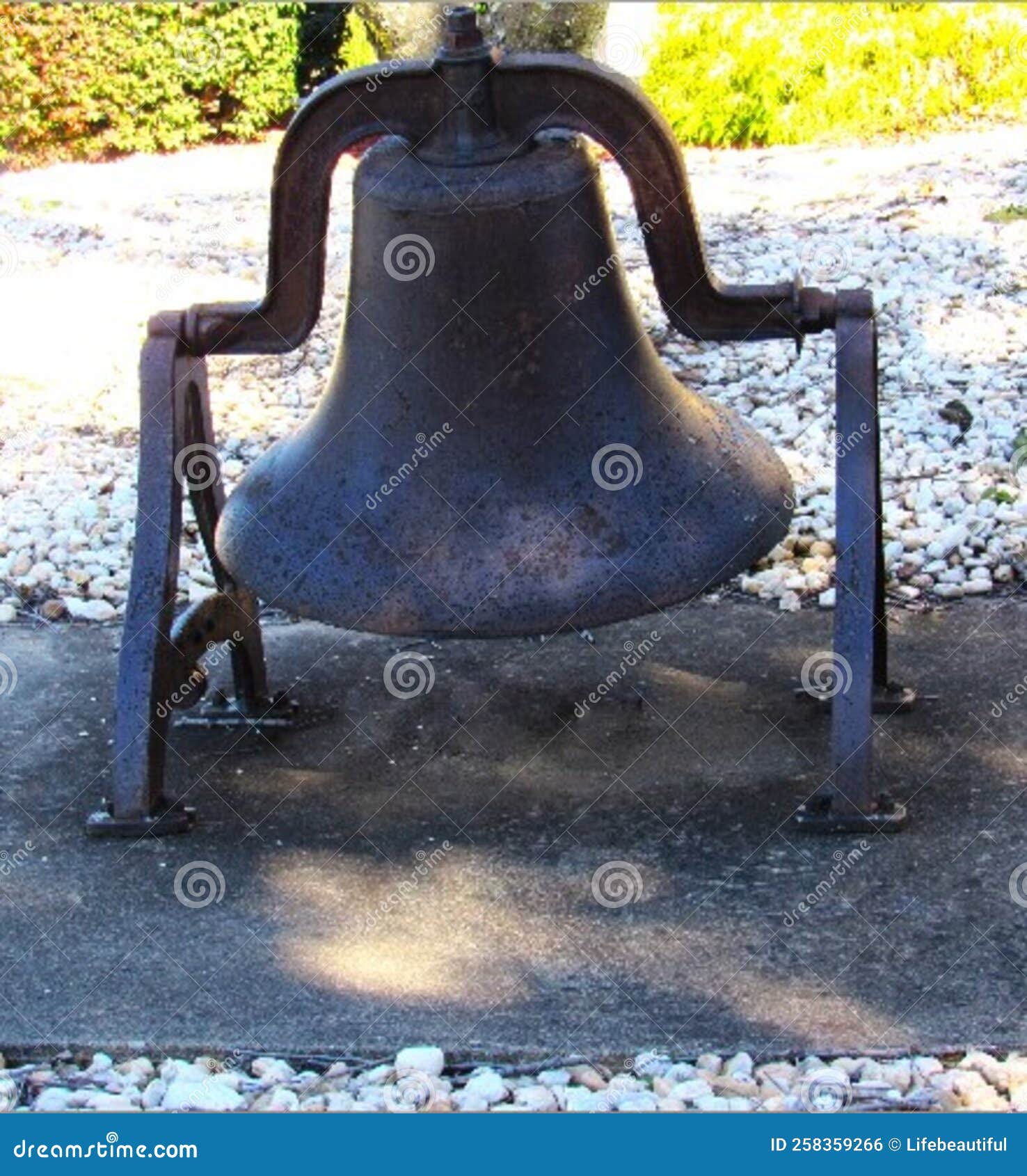 Iron bell stock photo. Image of stand, clothing, iron - 258359266