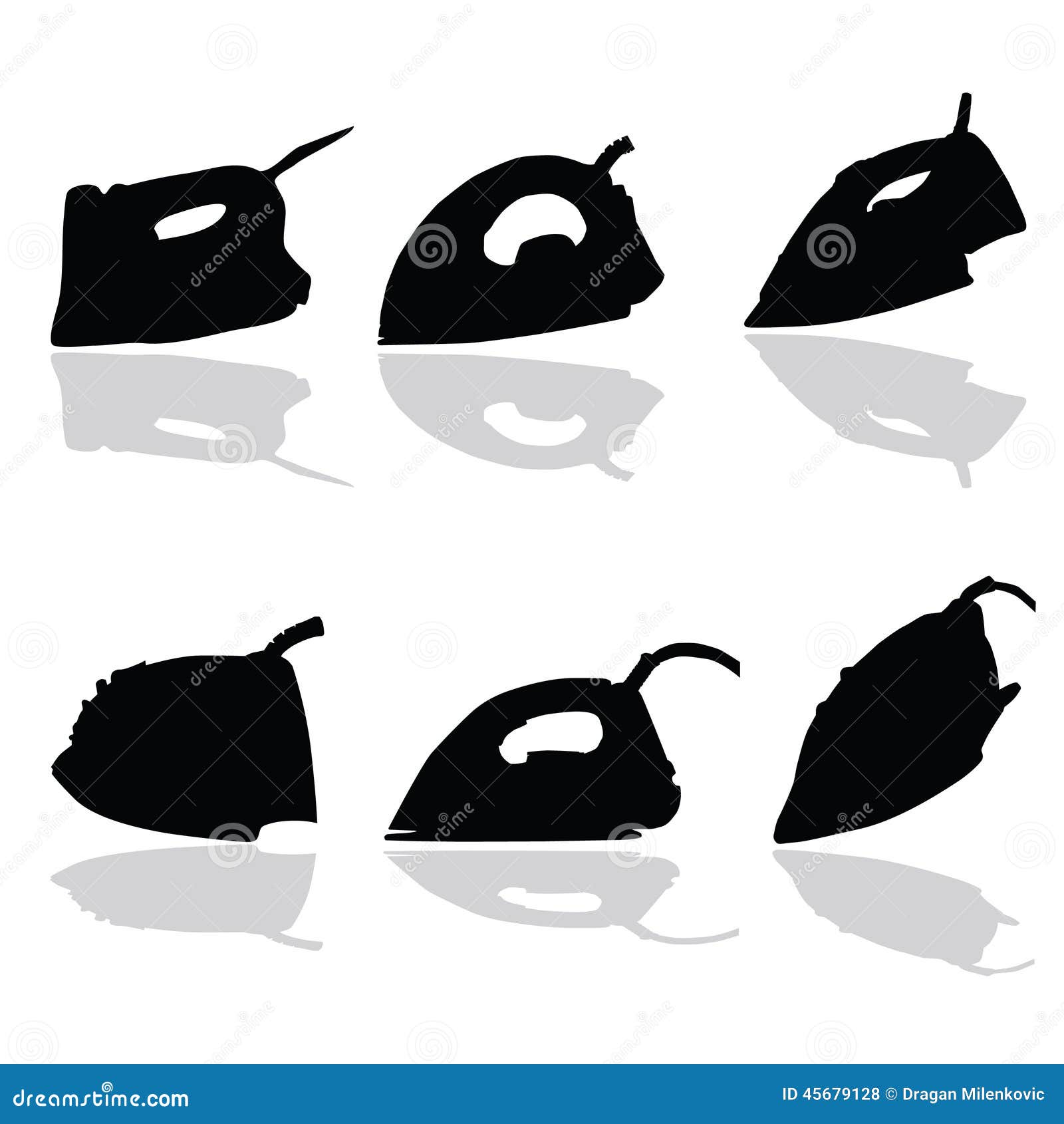 Silhouette Of Smoothing Iron Royalty-Free Stock Photography ...