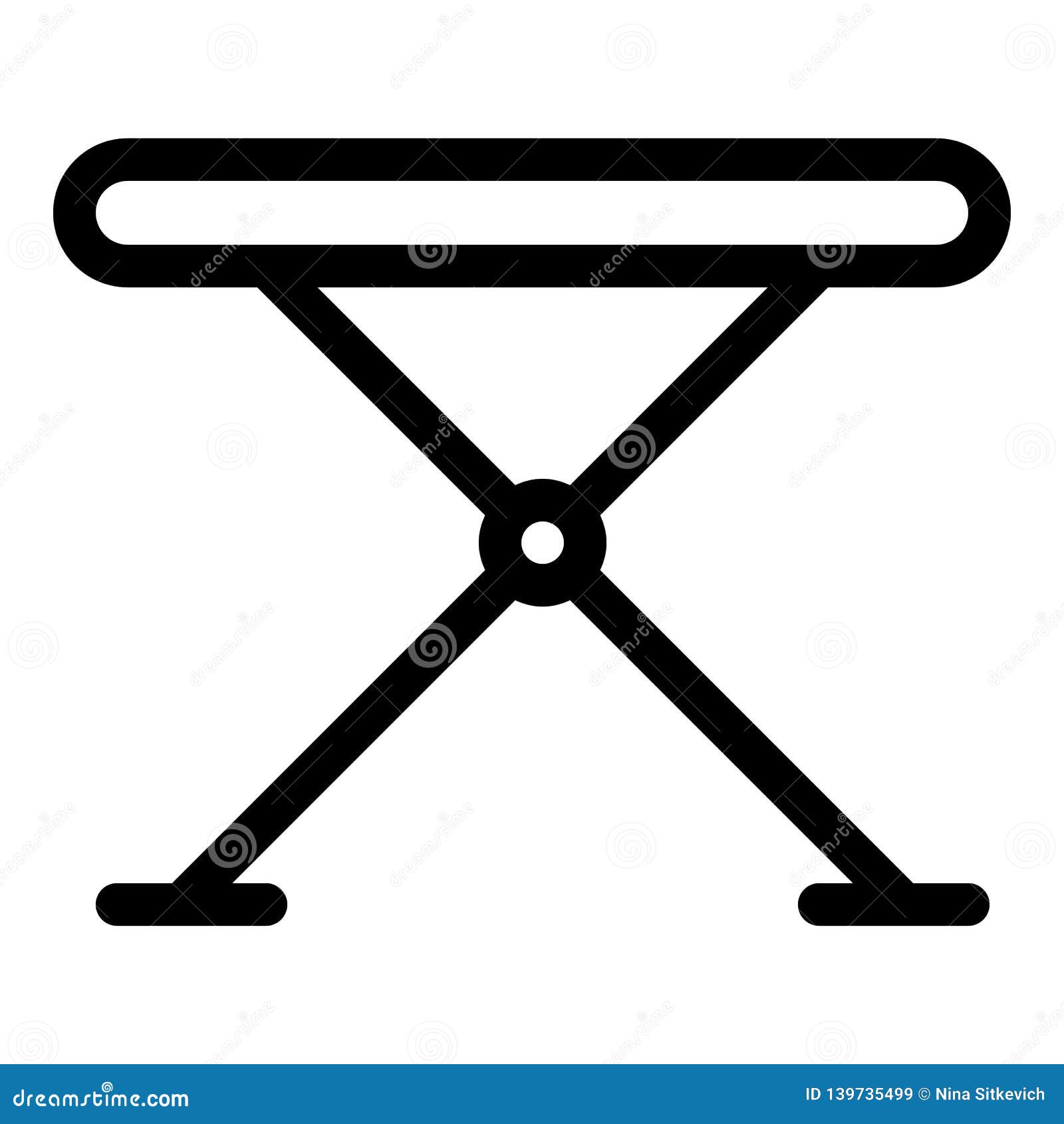 Iron Board Icon, Outline Style Stock Vector - Illustration of electric ...