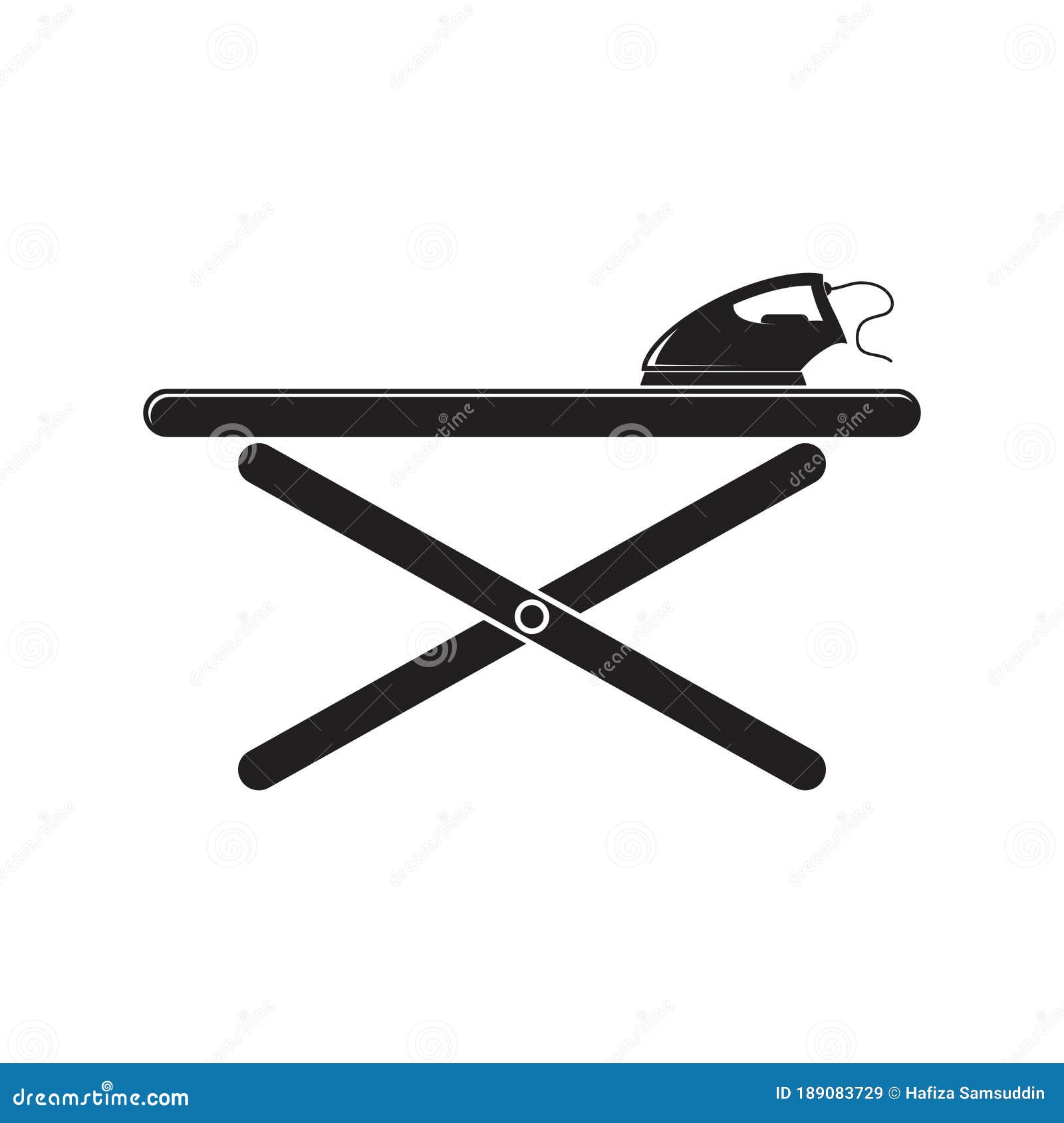 Iron Box on Stand. Vector Illustration Decorative Design Stock Vector ...