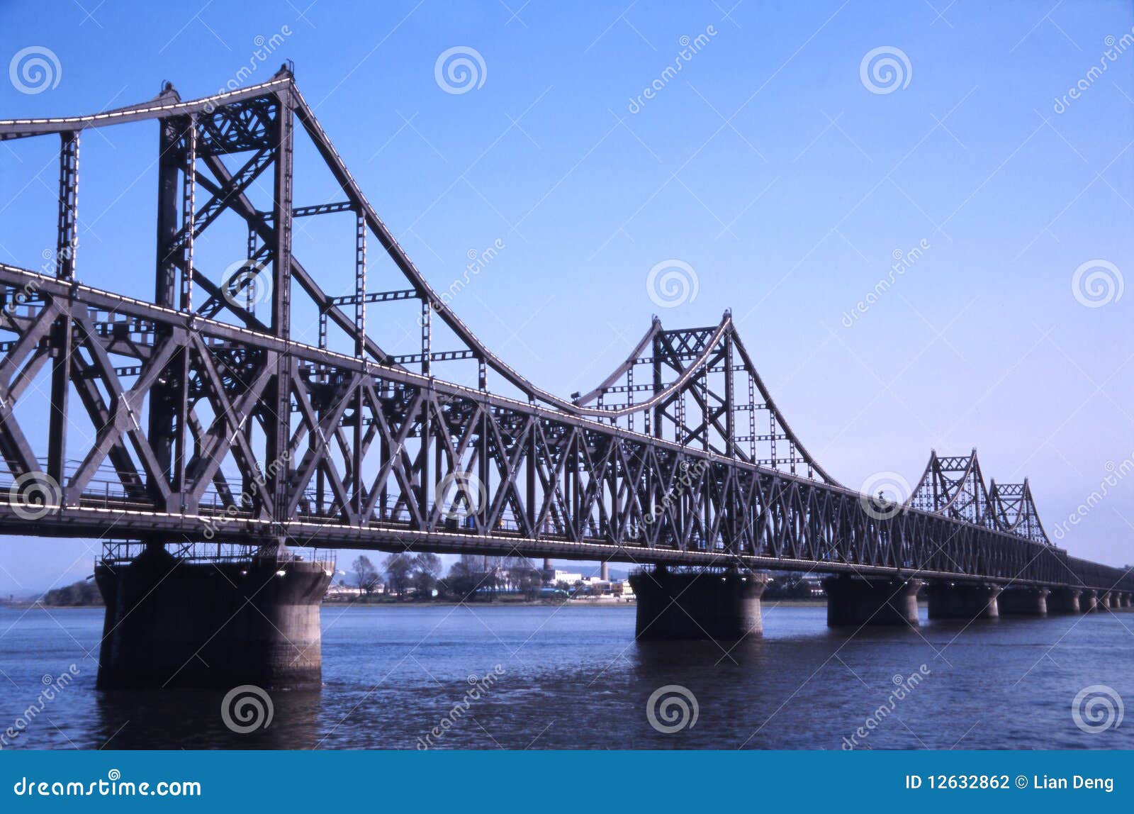Iron Bridge With Reticular Structure. The Bridge Was Part Of The Stock ...