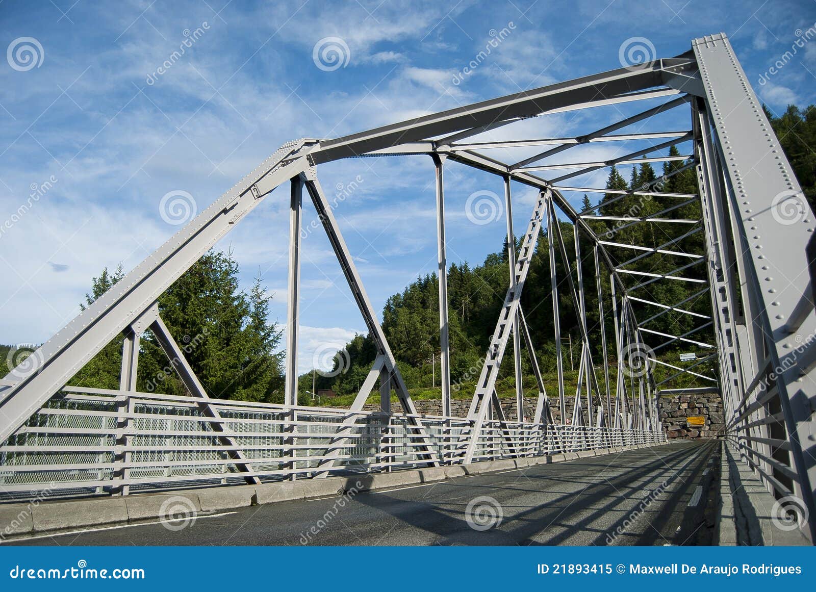 Iron Bridge With Reticular Structure. The Bridge Was Part Of The Stock ...