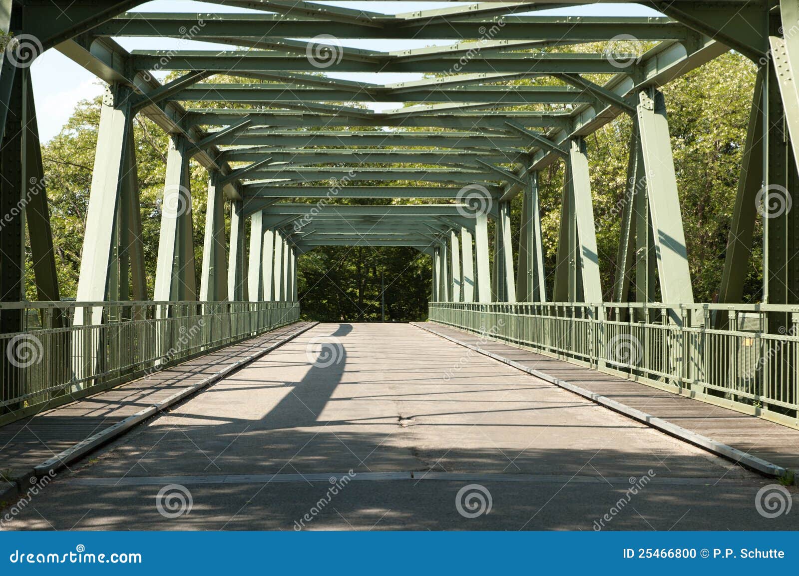 Iron bridge stock photo. Image of bridge, sunny, construction - 25466800