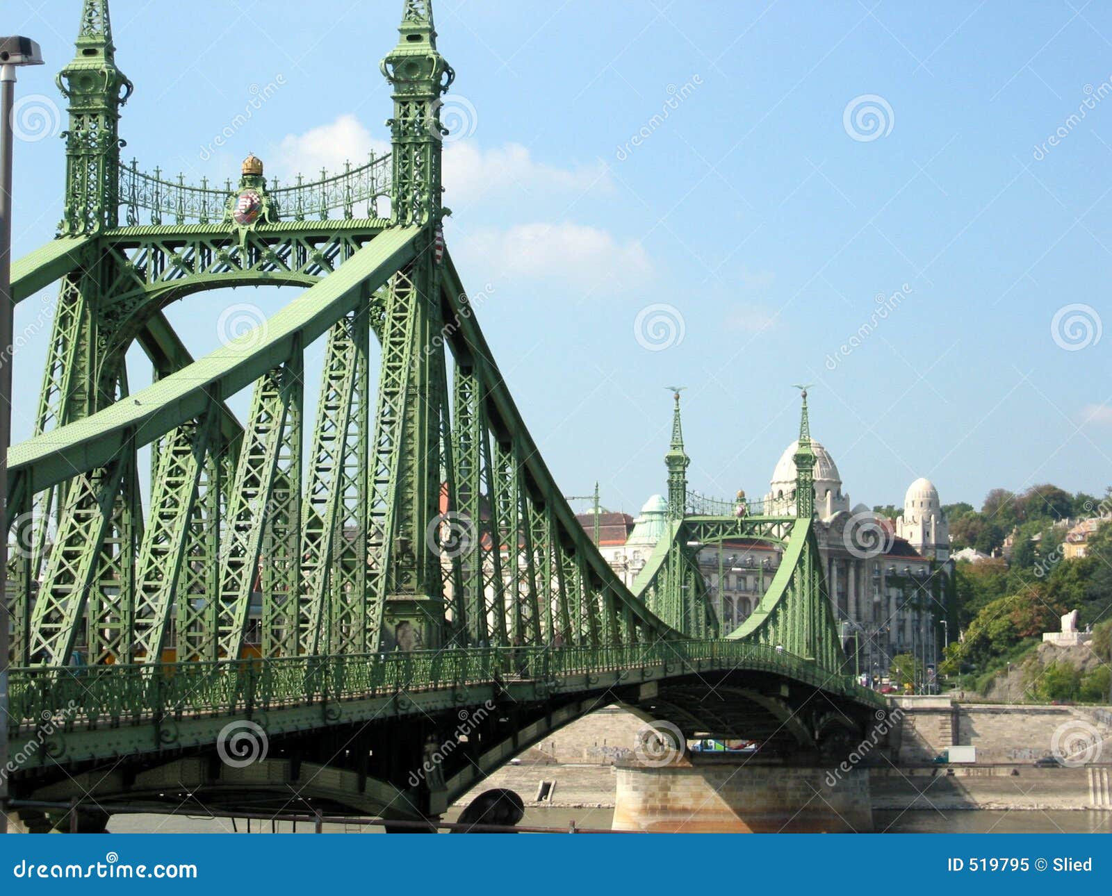 Iron Bridge With Reticular Structure. The Bridge Was Part Of The Stock ...