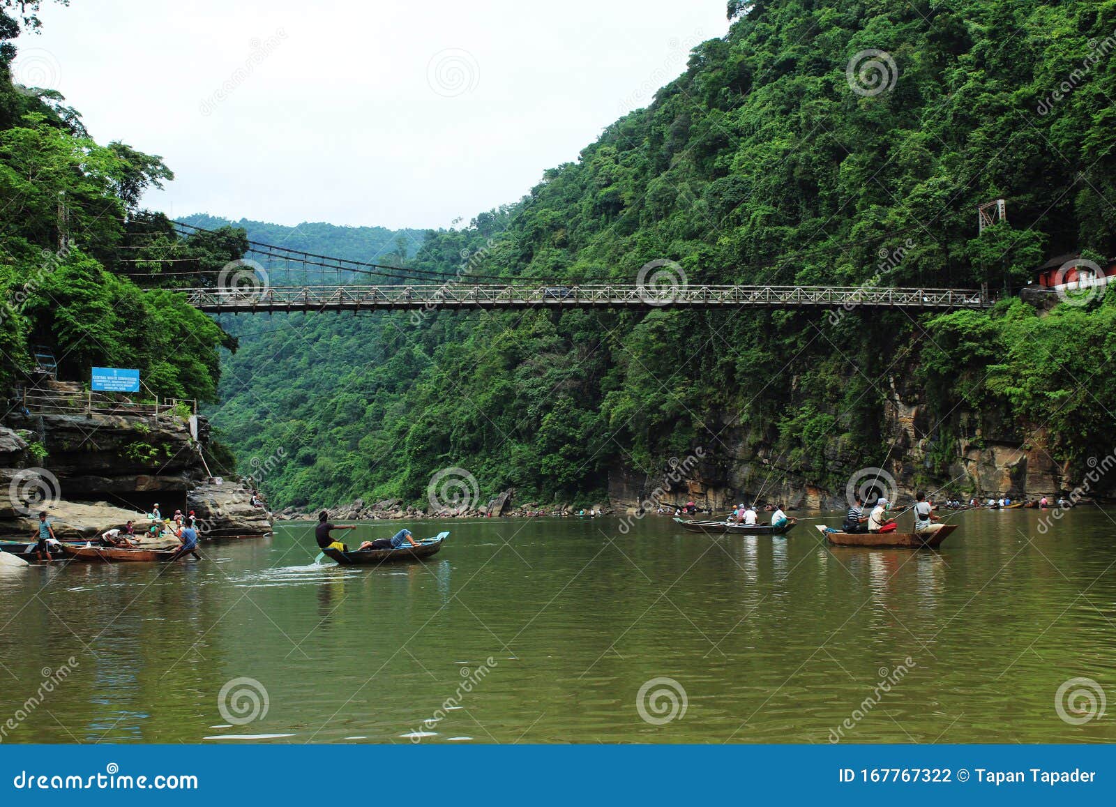Iron Bridge Connects the Two Sides Editorial Photography - Image of ...