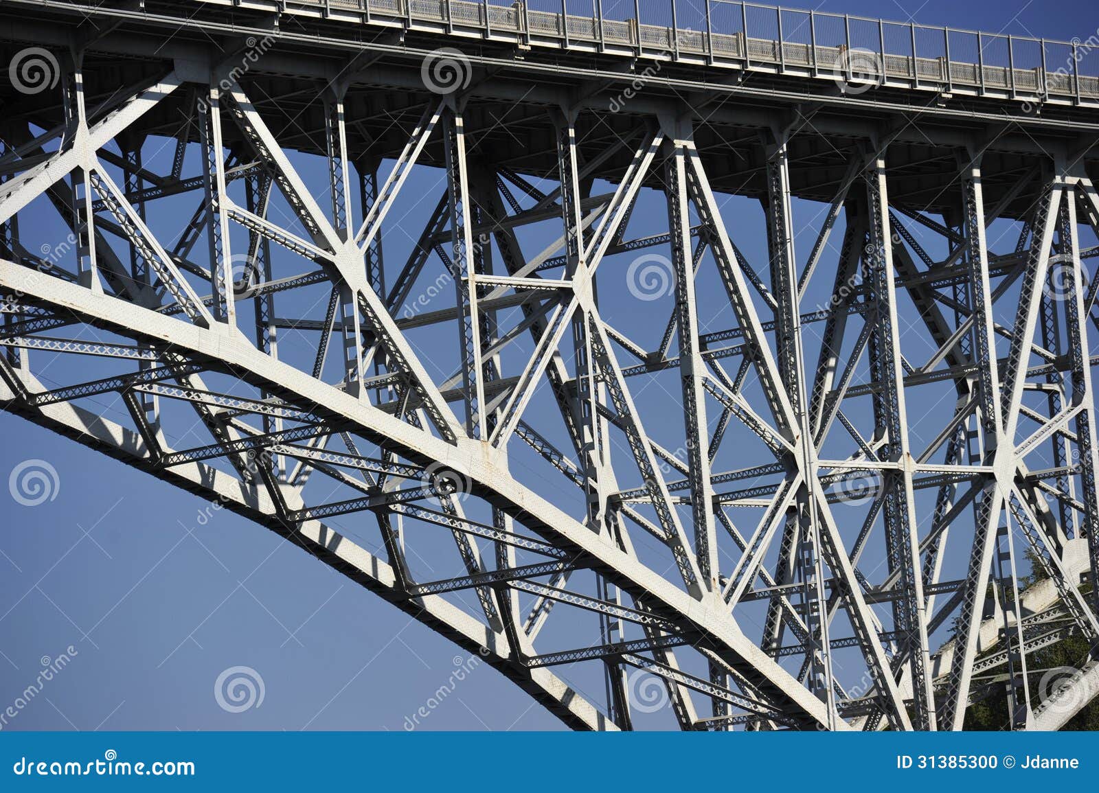 Iron Bridge And Railway Stock Photo | CartoonDealer.com #79229886