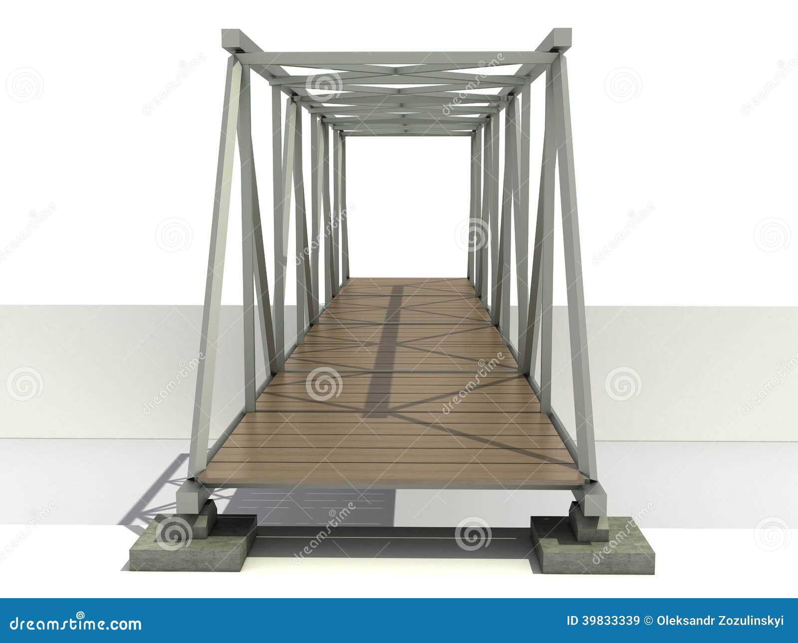 Iron bridge on #3 stock illustration. Illustration of tower - 39833339